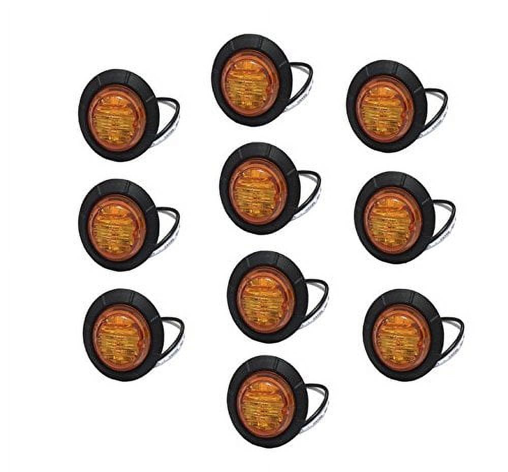 Mengbaobao MBB 1 1/4 inch Truck Bus Boat Trailer Amber Side Marker ...