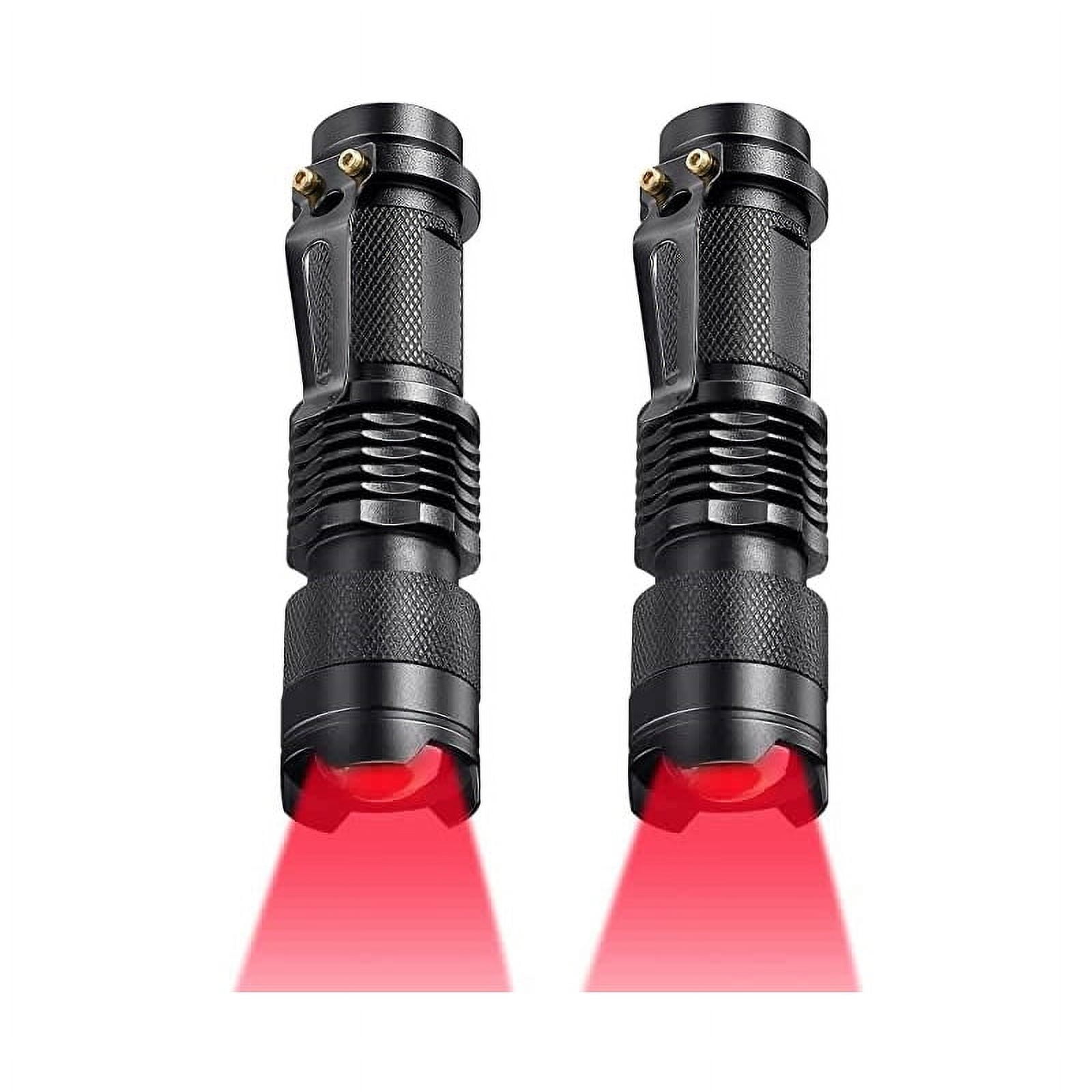 Mengen 2PCS Red LED Flashlight, Single Mode, Scalable, for Astronomy ...