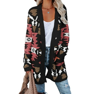 Real Essentials 3 Pack: Women's Long Sleeve Open-Front Cardigan with ...