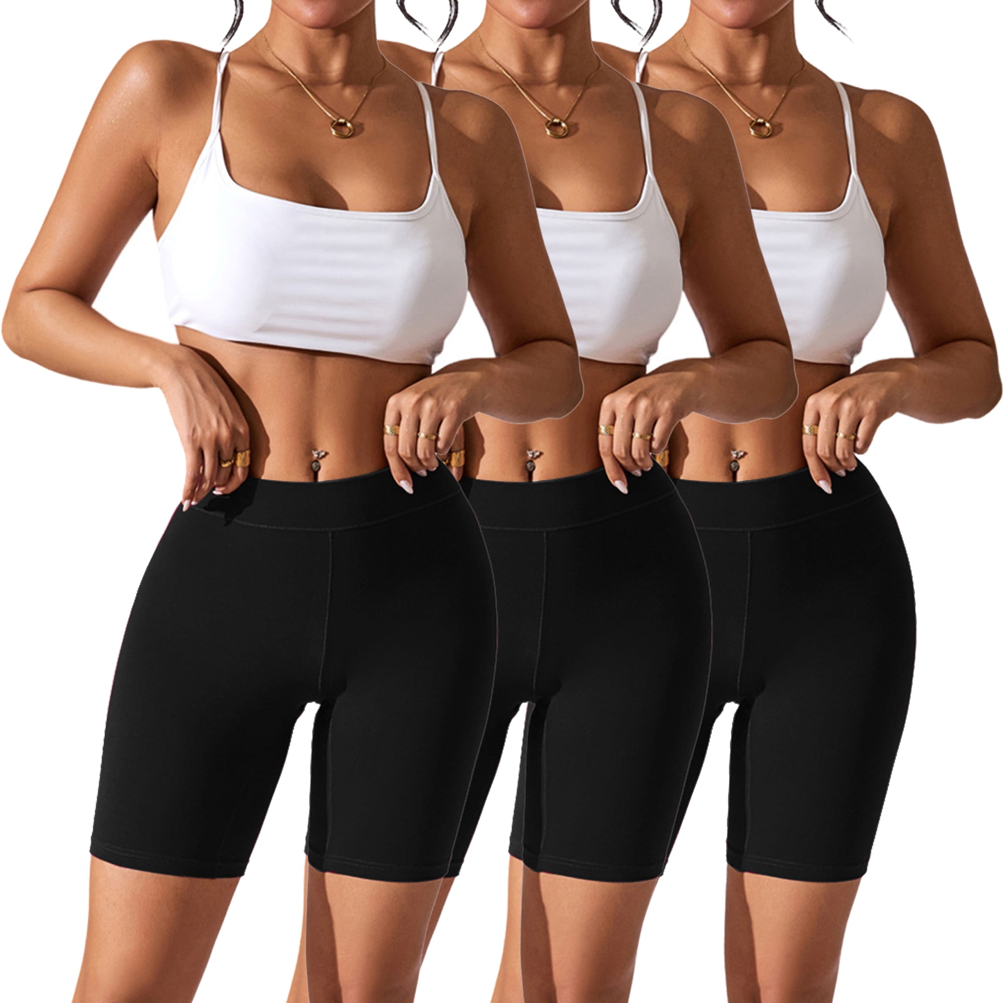Mengpipi Women's Slip Shorts Comfort Cotton Slimming Short, 3 Pcak ...