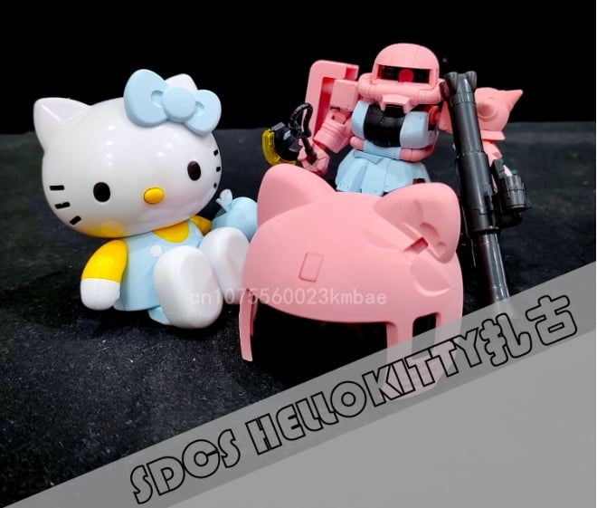 Mengshan Zaku 2 Figure Hello Kitty KT Series Collection Assembly Model ...