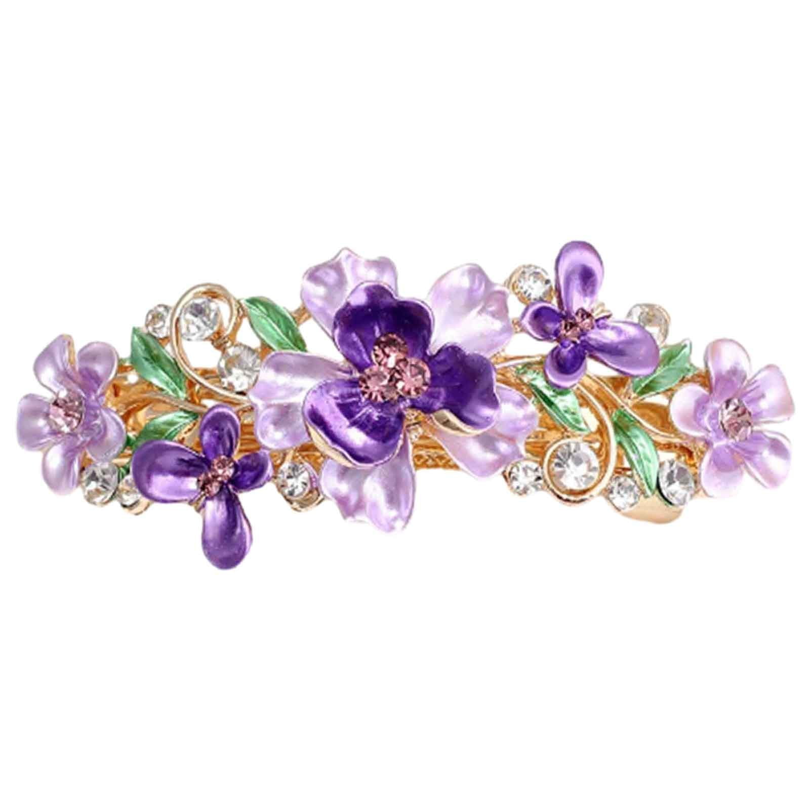 Mengzhiii Women Alloy Female Butterfly Hair Clip Flower Hair Decoration ...