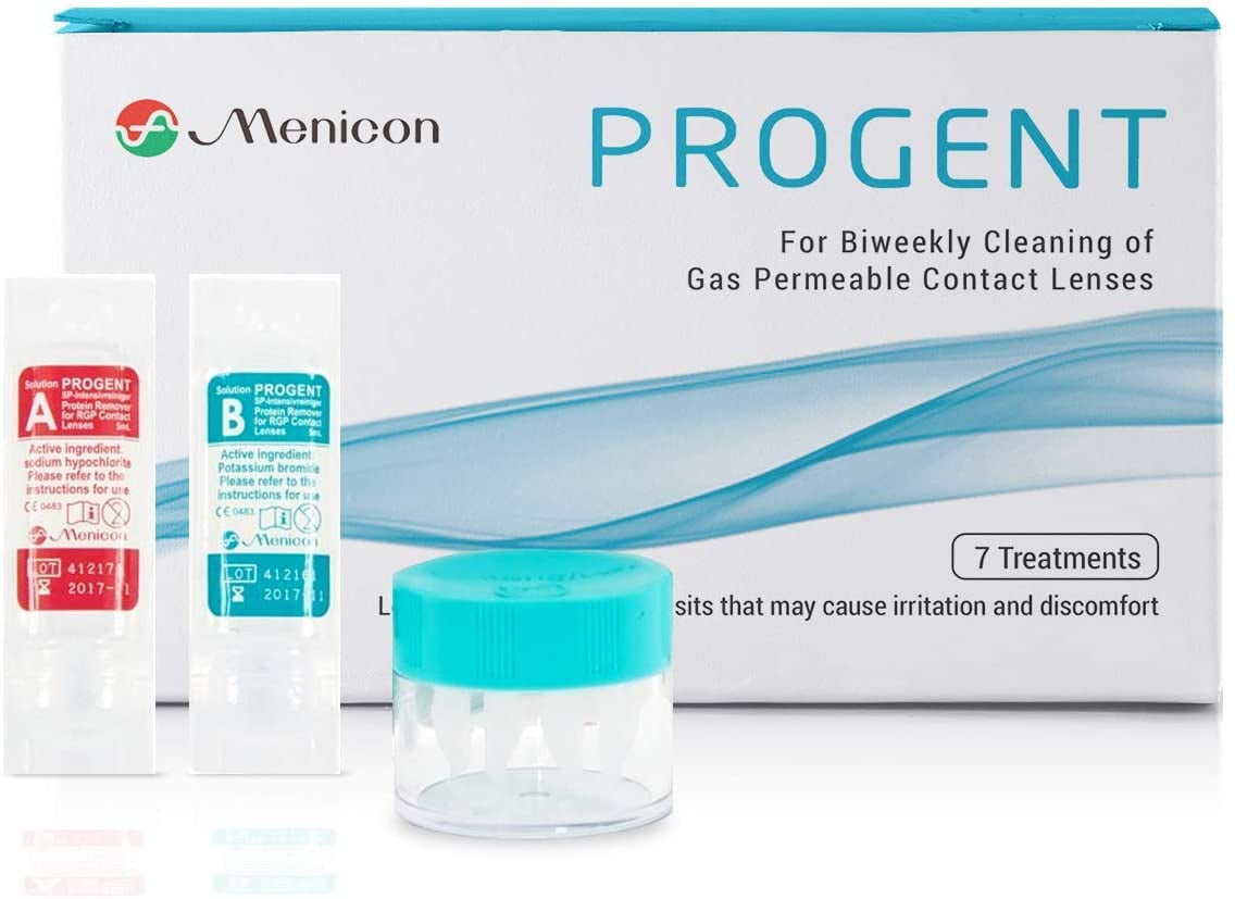 Menicon Progent Solution for Biweekly Contact Lens Cleaning - Protein ...