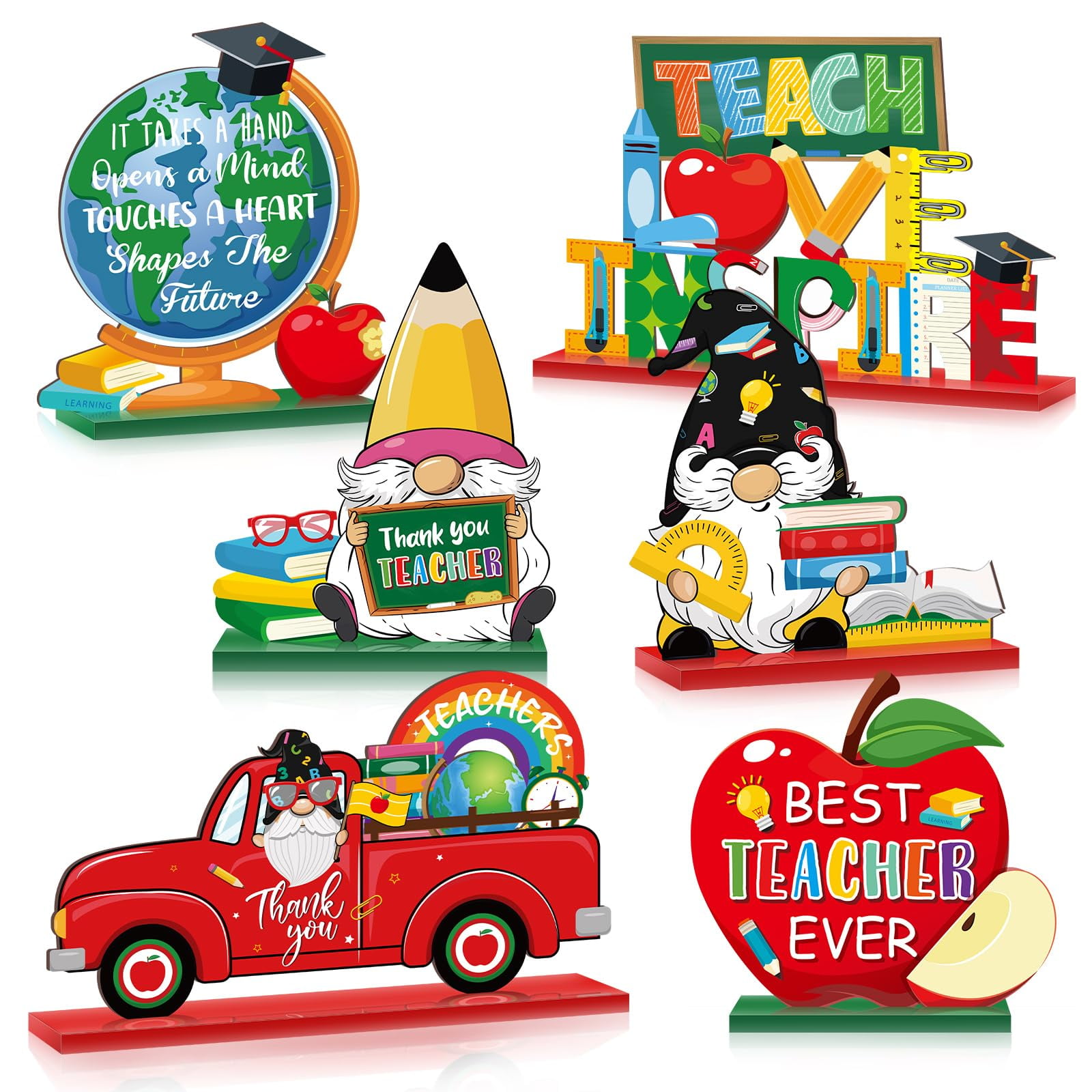 Menkxi 6 Pcs Appreciation Table Decorations H2FSDGifts Centerpieces for ...