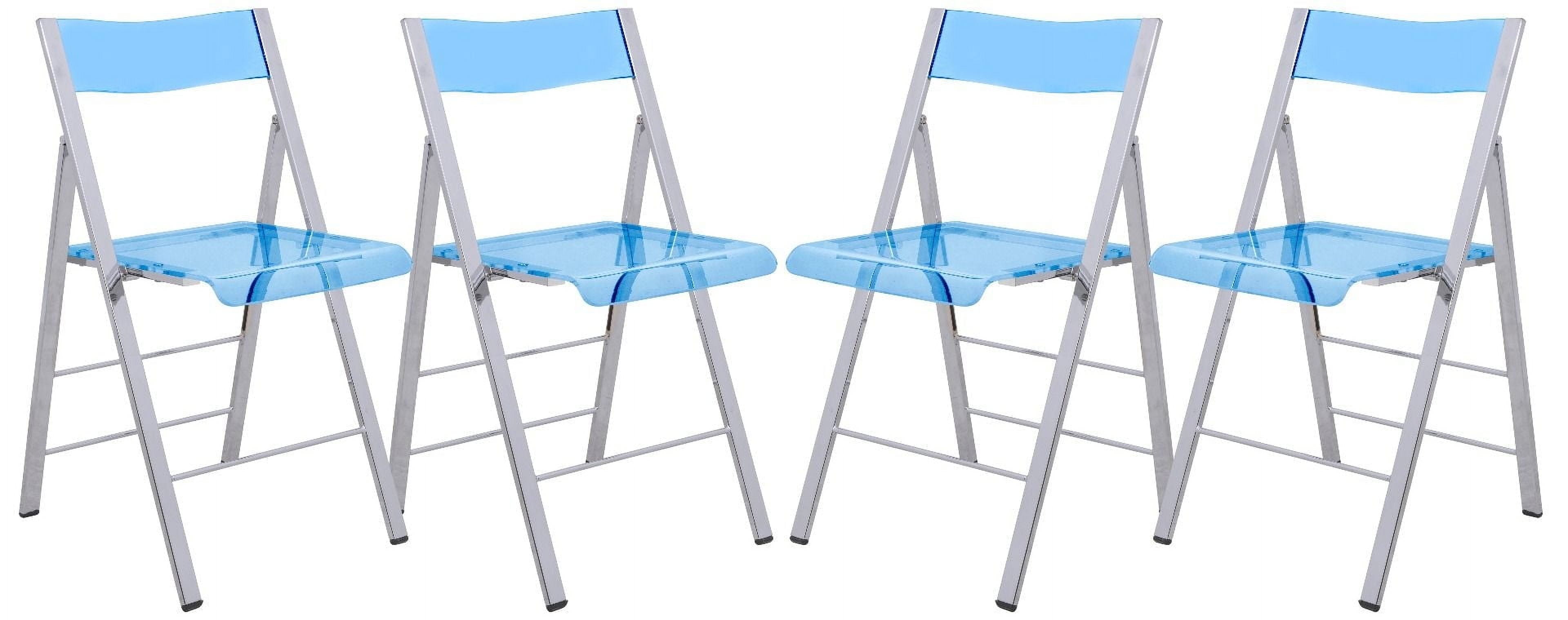 Menno Transparent Folding Chair – Lightweight Foldable Plastic Chair ...
