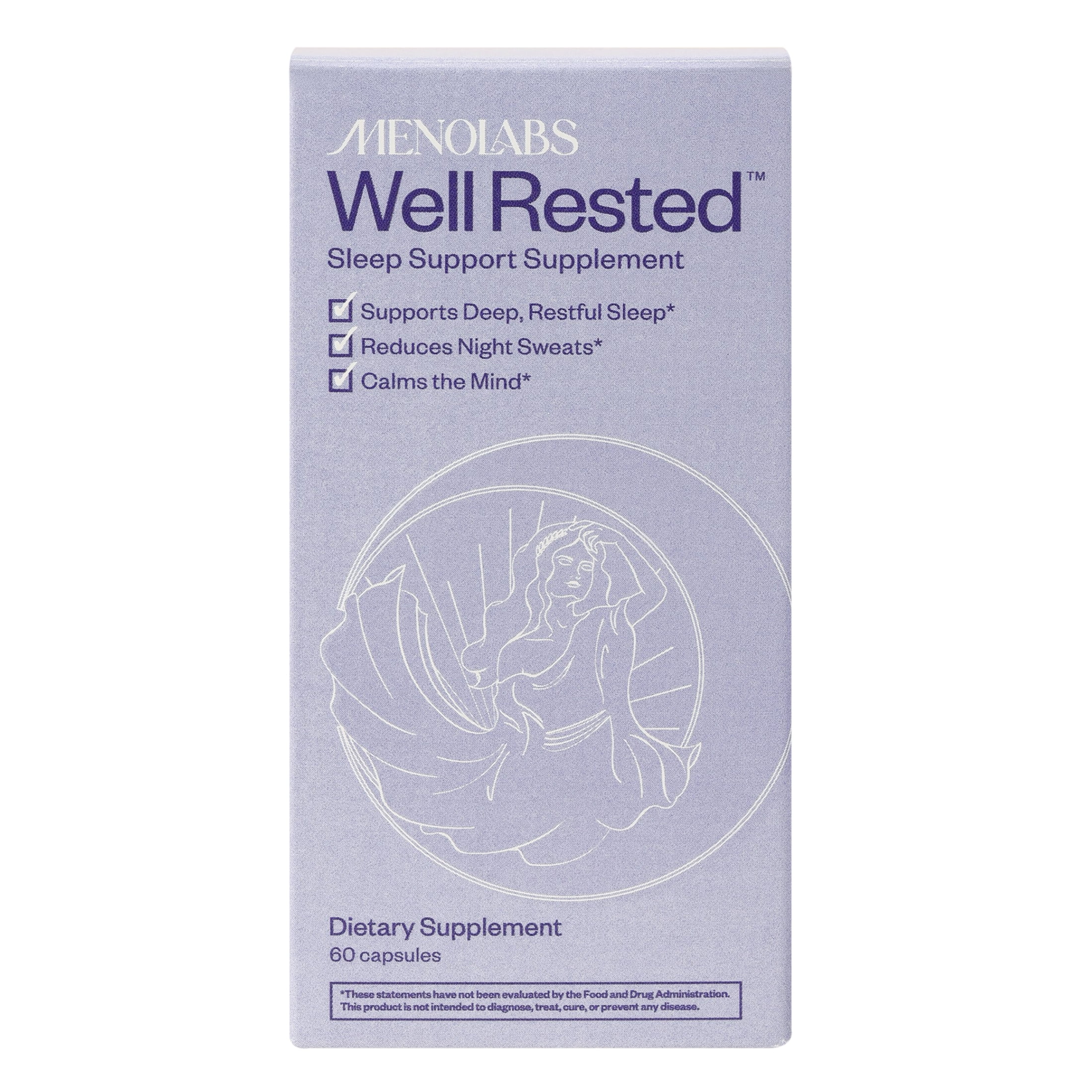 MenoLabs Well Rested Menopause Treatment and Support Supplement Sleep ...