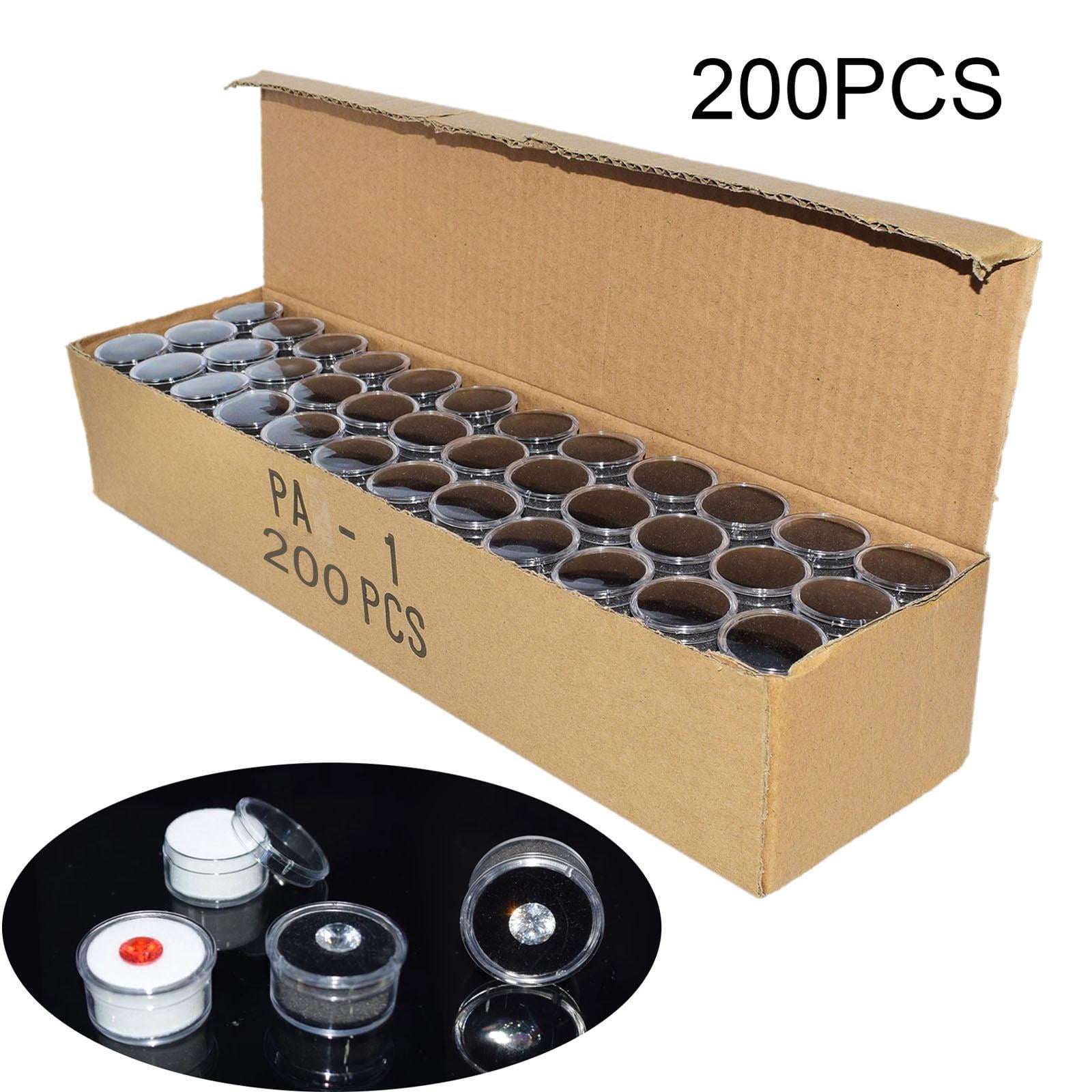 Menolana 200Pcs Small Loose Diamond Gemstone Display Case Gemstone ...