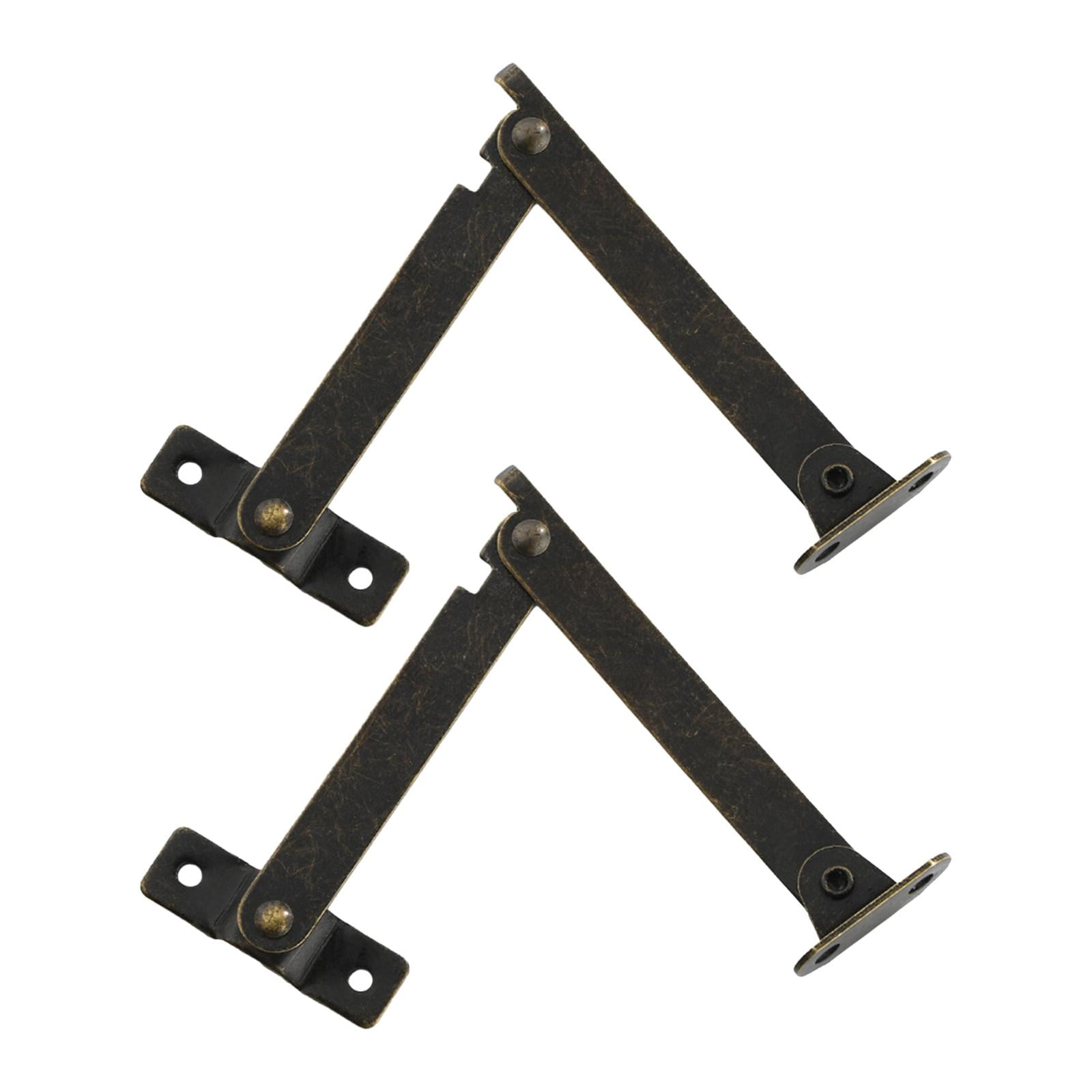 Menolana 2pcs Antique Bronze Lid Support Hinges Heavy Duty Metal ...