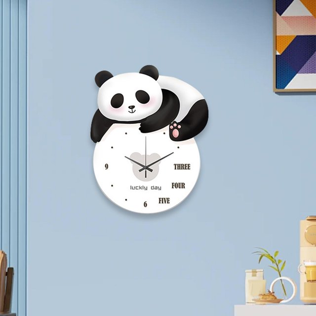 Menolana Animal Wall Clock Adorable Cartoon Animal Collection, Kids ...
