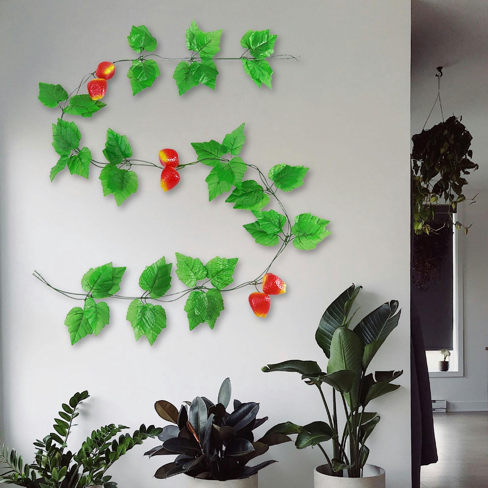 Menolana Artificial Flower Greenery Rattan Fake Leaves Rattan for ...