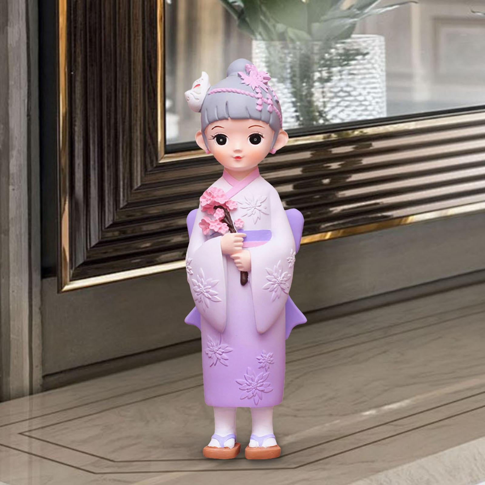 Menolana Asian Kabuki Figurine Resin Statue Desktop Ornament Toy Gift ...