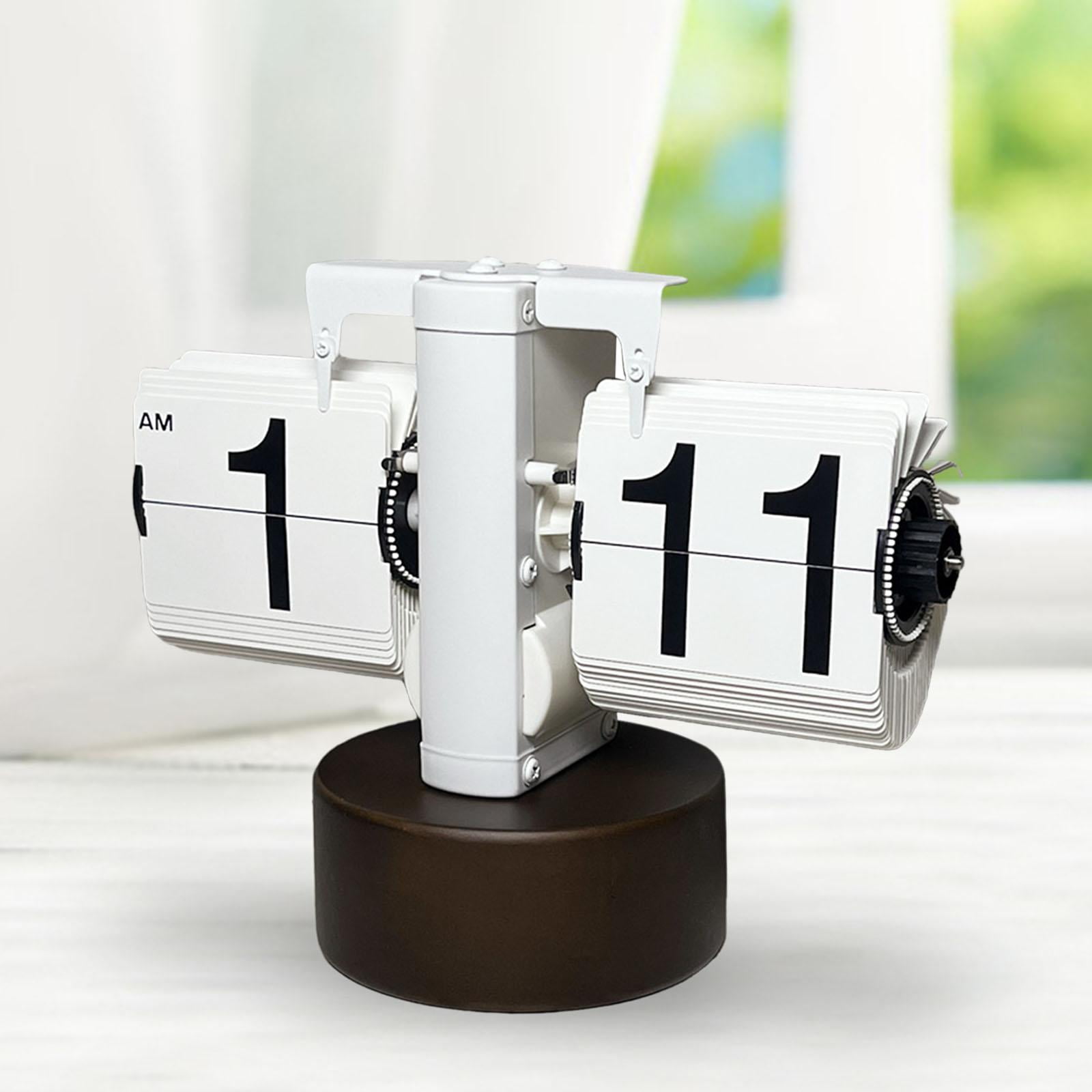 Menolana Auto Flip Clock Large Number Table Clock Retro Digital Flip ...