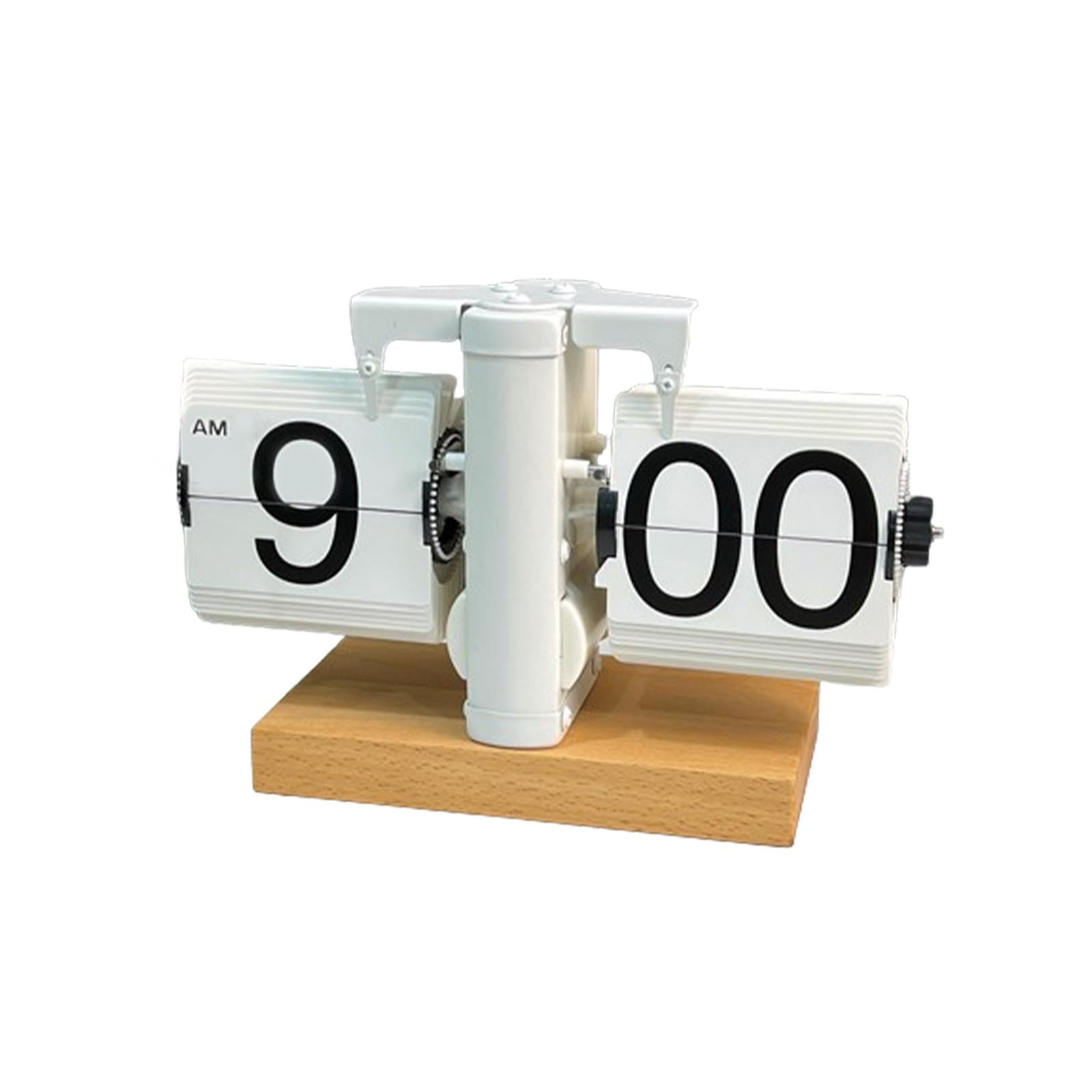 Menolana Automatic Page Turning Clock, Flip Desk Clock ,Retro Flip Down ...