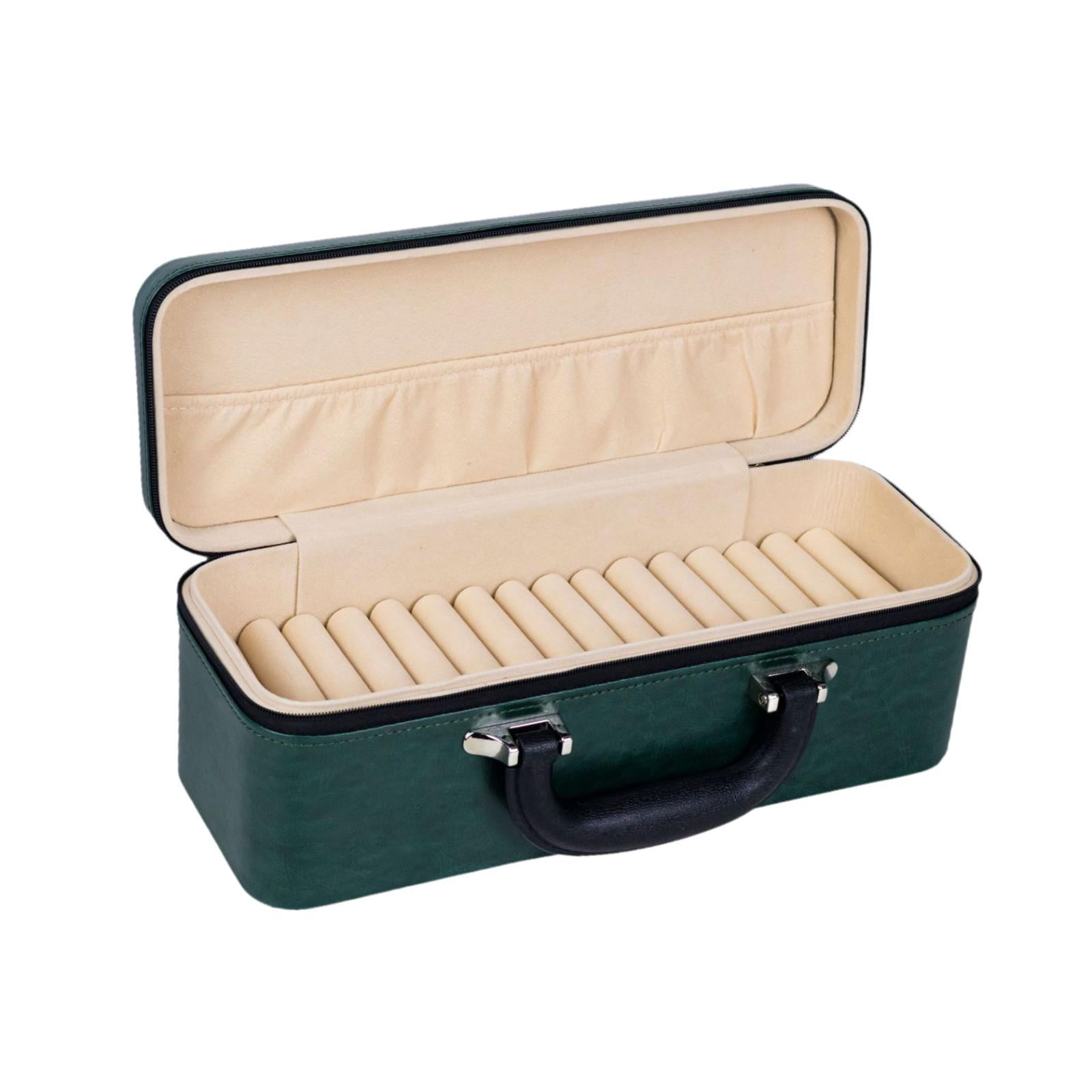 Menolana Bangle Box Bracelet Storage Box Multi Compartments Soft ...