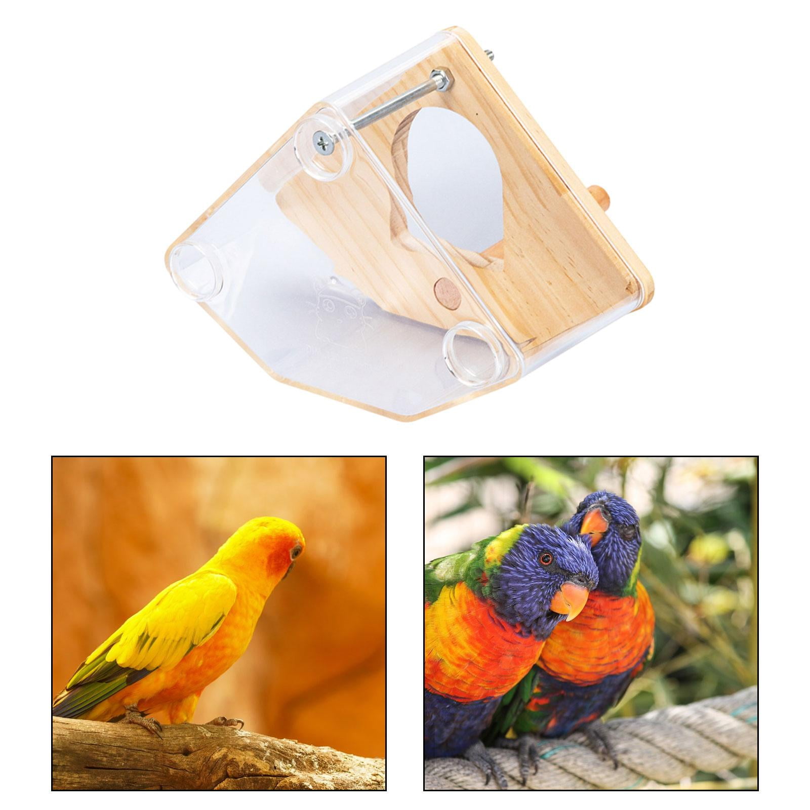 Menolana Bird Breeding Box Bird Acrylic Birds Hut Hideout Wood ...
