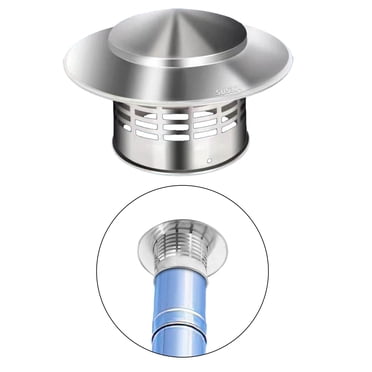 Chimney Pipe Cap Chimney Cap Flue Cap Rainproof Cap - Walmart.com