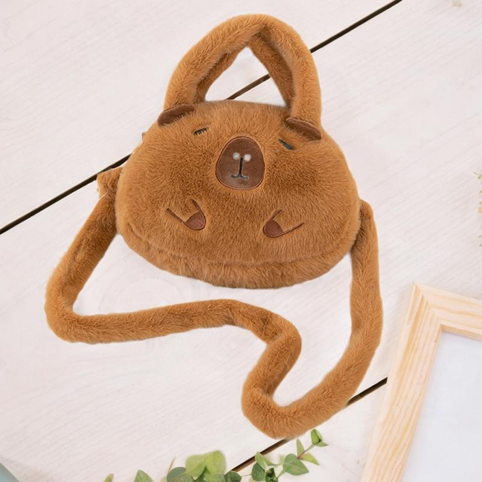 Menolana Capybara Crossbody Bag Cartoon Zipper Closure Capybara ...