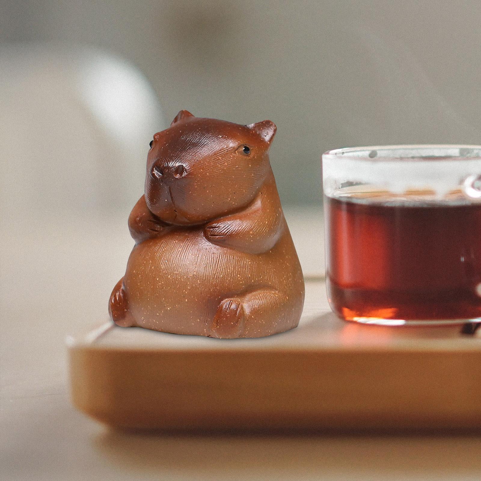 Menolana Capybara Tea Pet Statue Tea Pet Ornaments ,Tea Ceremony ...