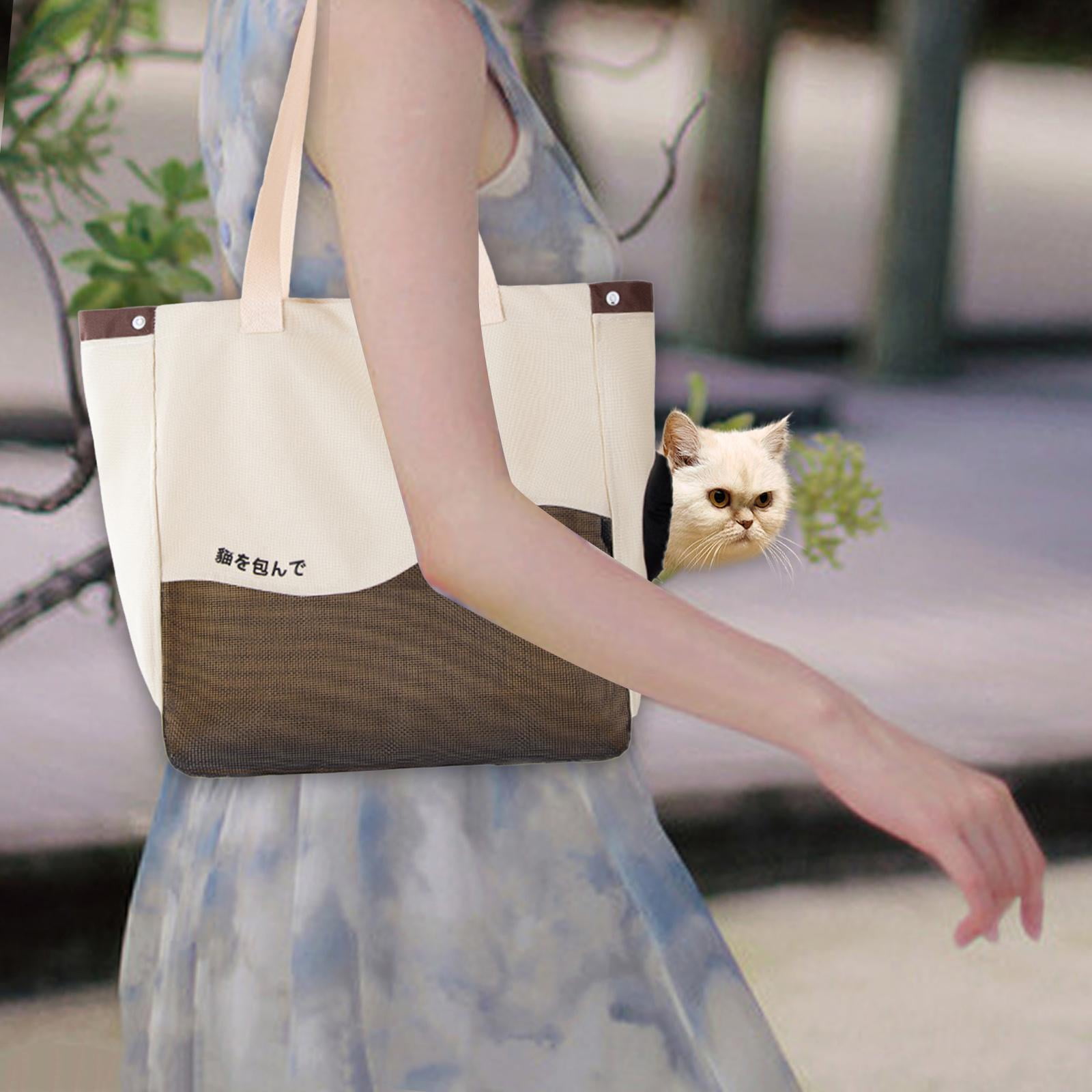 Menolana Cat Carrier Bag Versatile Portable Summer Kitten Pet Outing ...