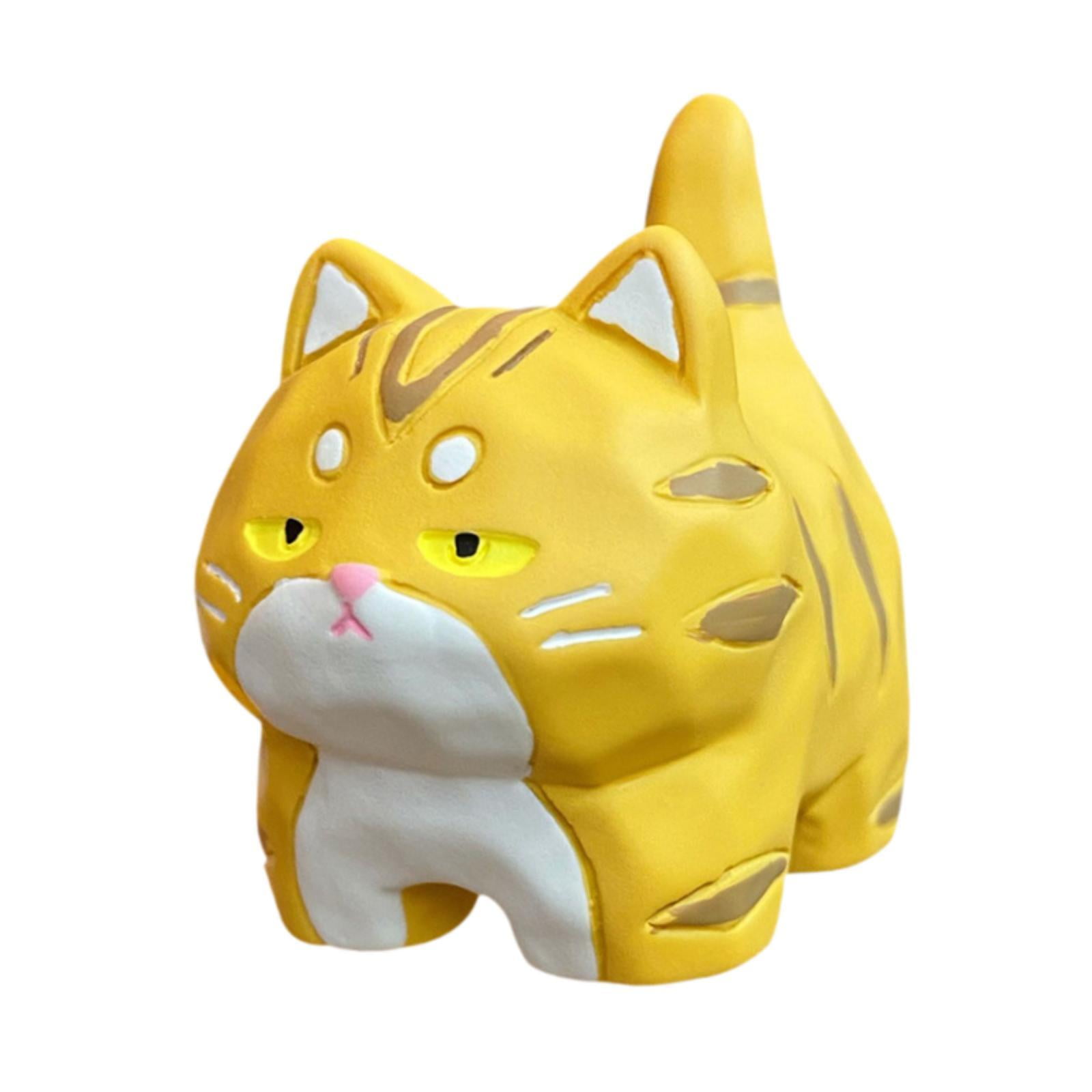 Menolana Cat Figures Kitten Figurine Craft Tabletop Ornament Cartoon ...