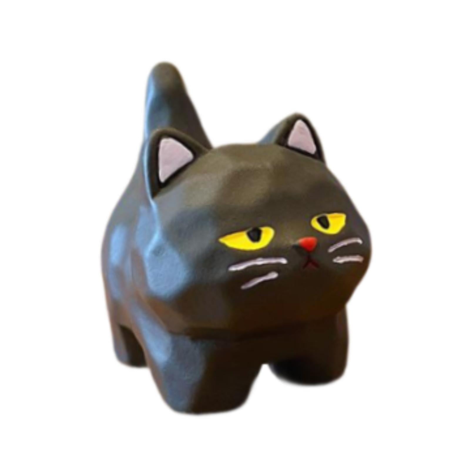 Menolana Cat Figures Kitten Figurine Craft Tabletop Ornament Cartoon ...