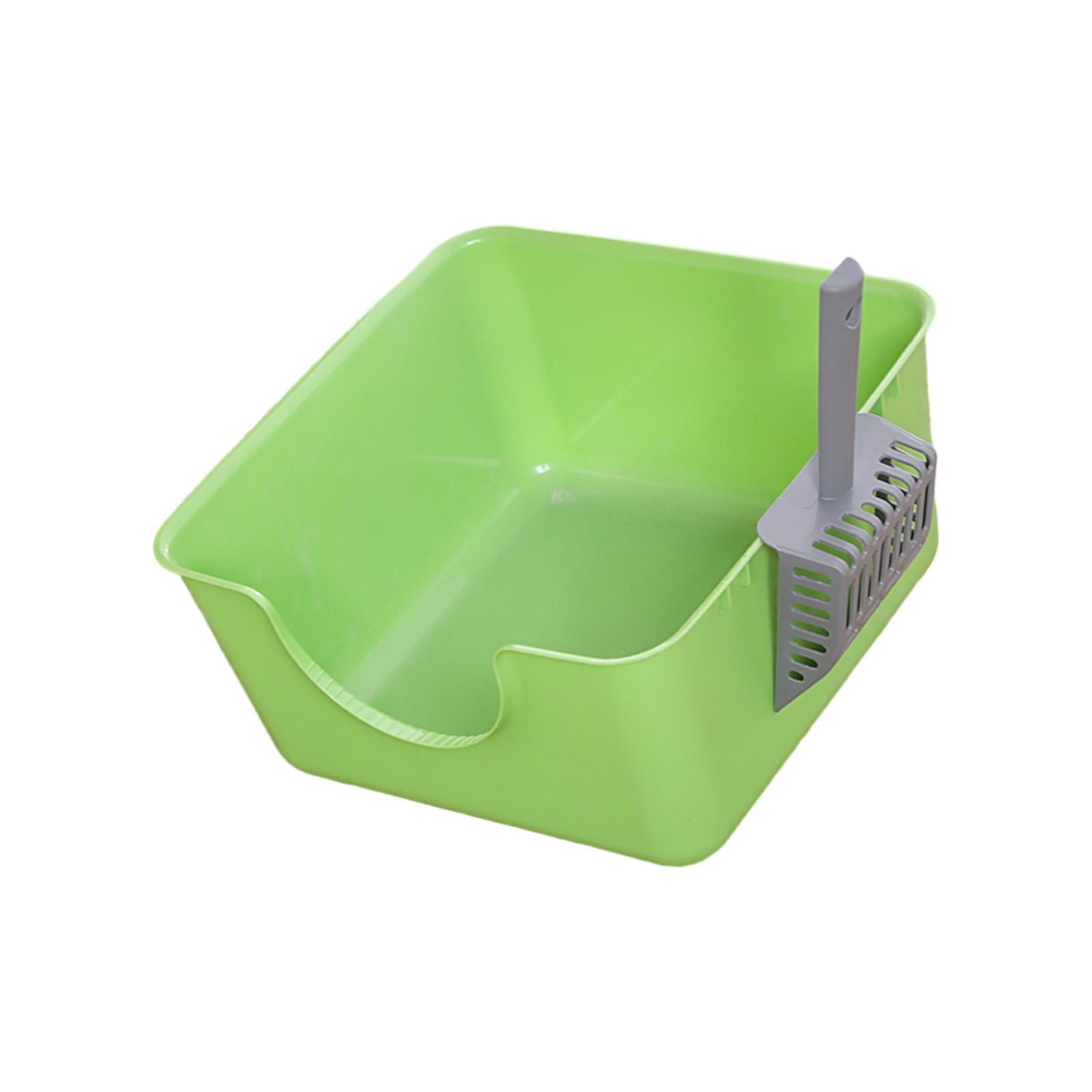 Menolana Cat Open Top Pet Litter Tray with Cat Litter er, Splashproof ...