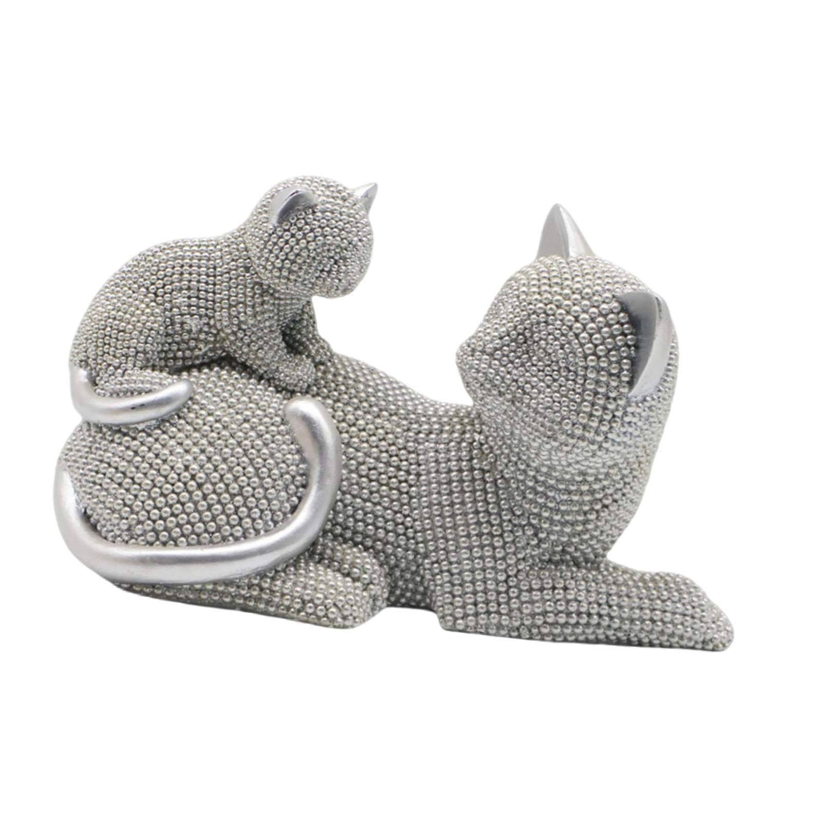 Menolana Cat Sculpture Animal Statue Modern Art Crafts Decorative ...