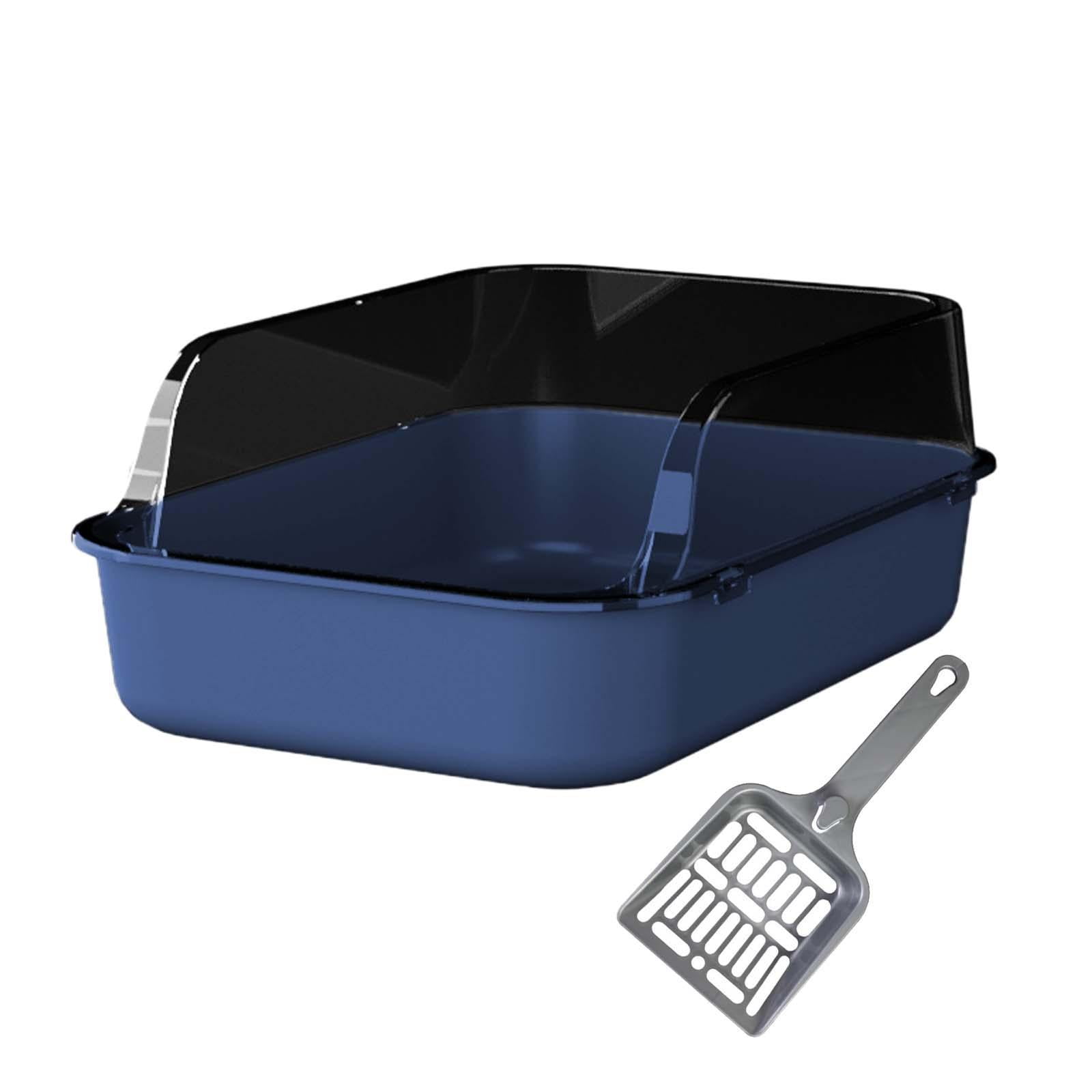 Menolana Cat Semi Closed Bedpan High Sided Portable Kitten Toilet Cat ...