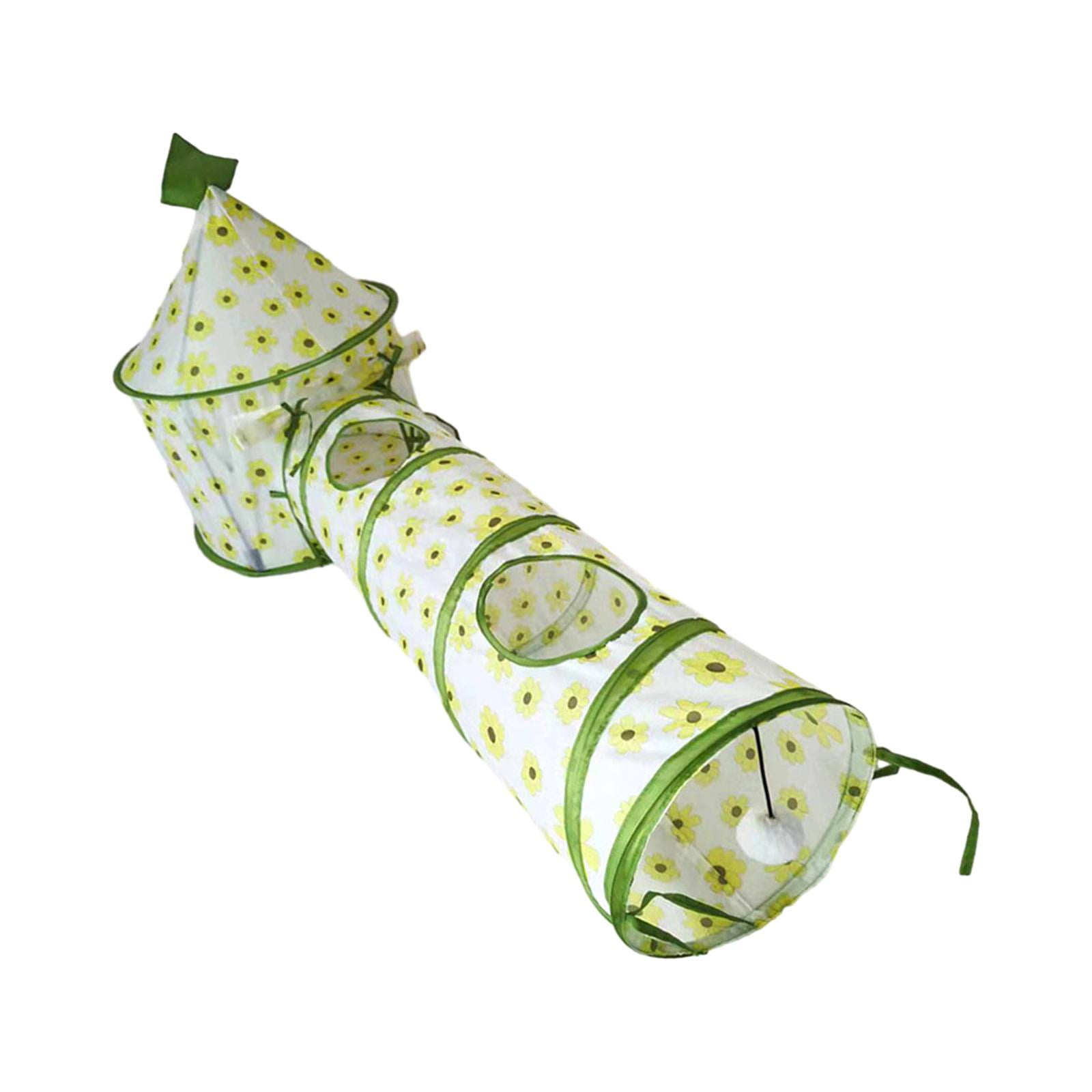 Menolana Cats Play Tunnel Tube Cat Tunnel with Cube Exercising Running ...