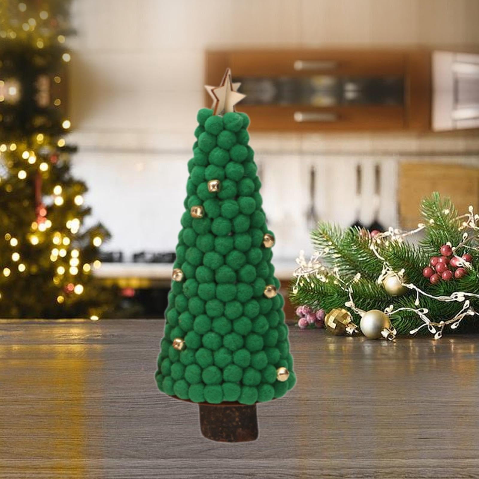 Menolana Christmas Tree Statue Wood Sculpture Collection Ornament Xmas ...