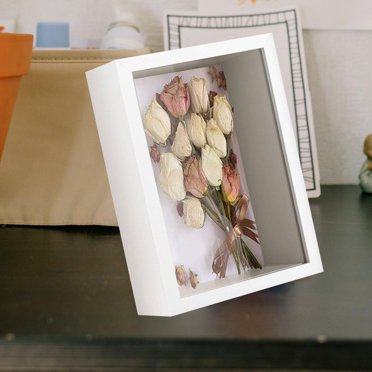 Muzilife Large 11x14 inch Shadow Box Picture Frame, Deep Wood Glass ...