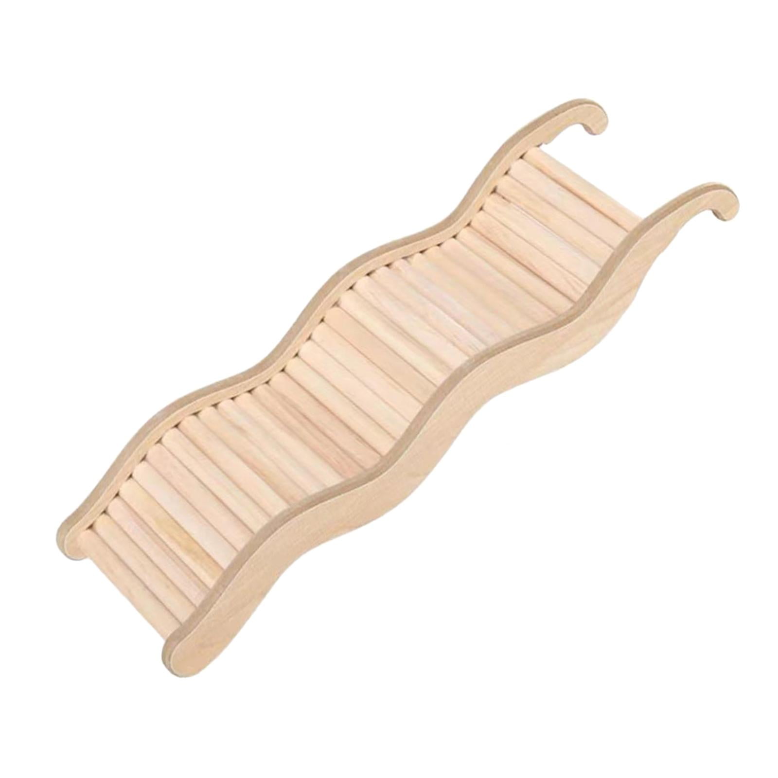 Menolana Hamster Climbing Toy, Wooden Ladder Bridge, Landscaping Cage ...