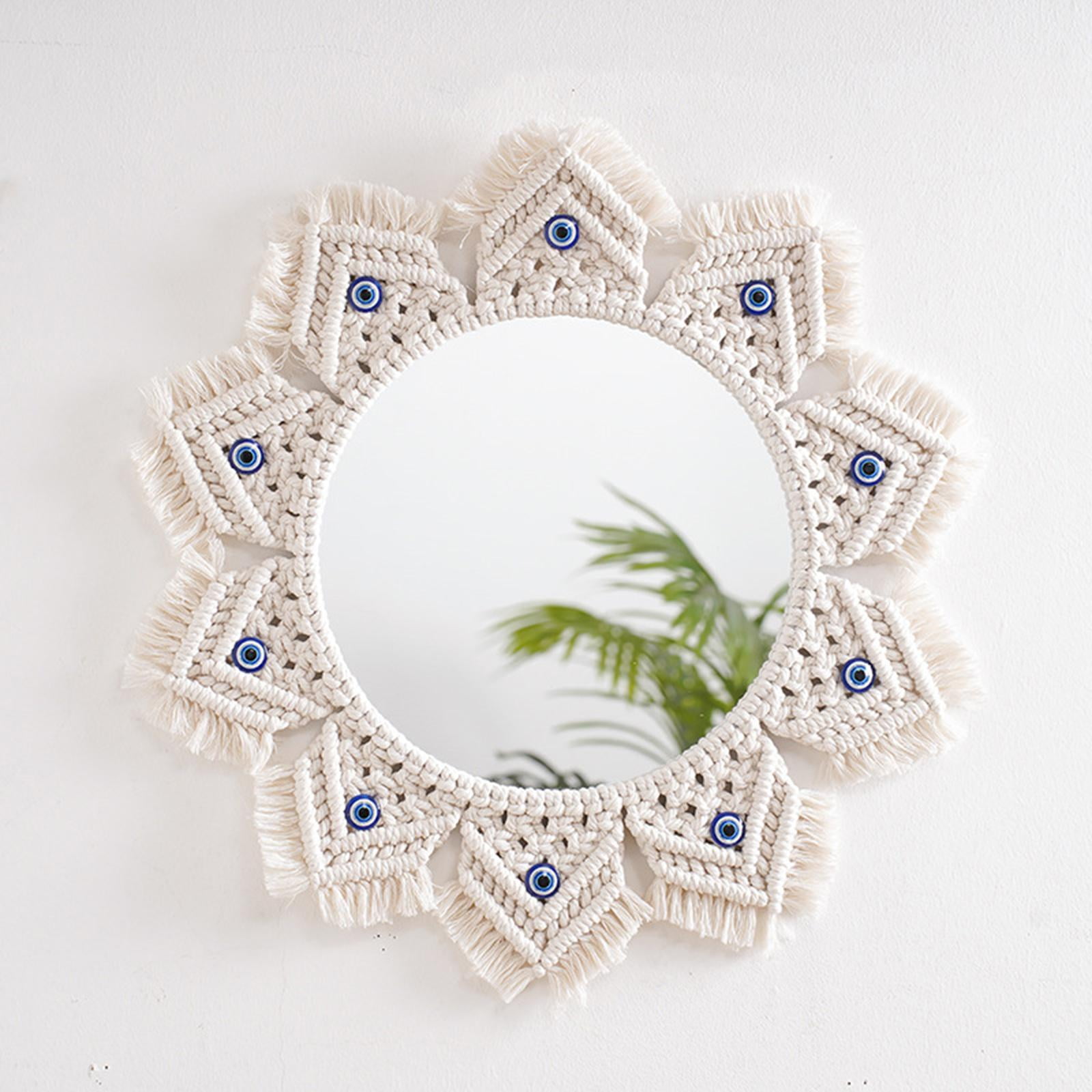 Menolana Hanging Wall Mirror Nursery Decor Boho Mirror Wall Art Makeup ...