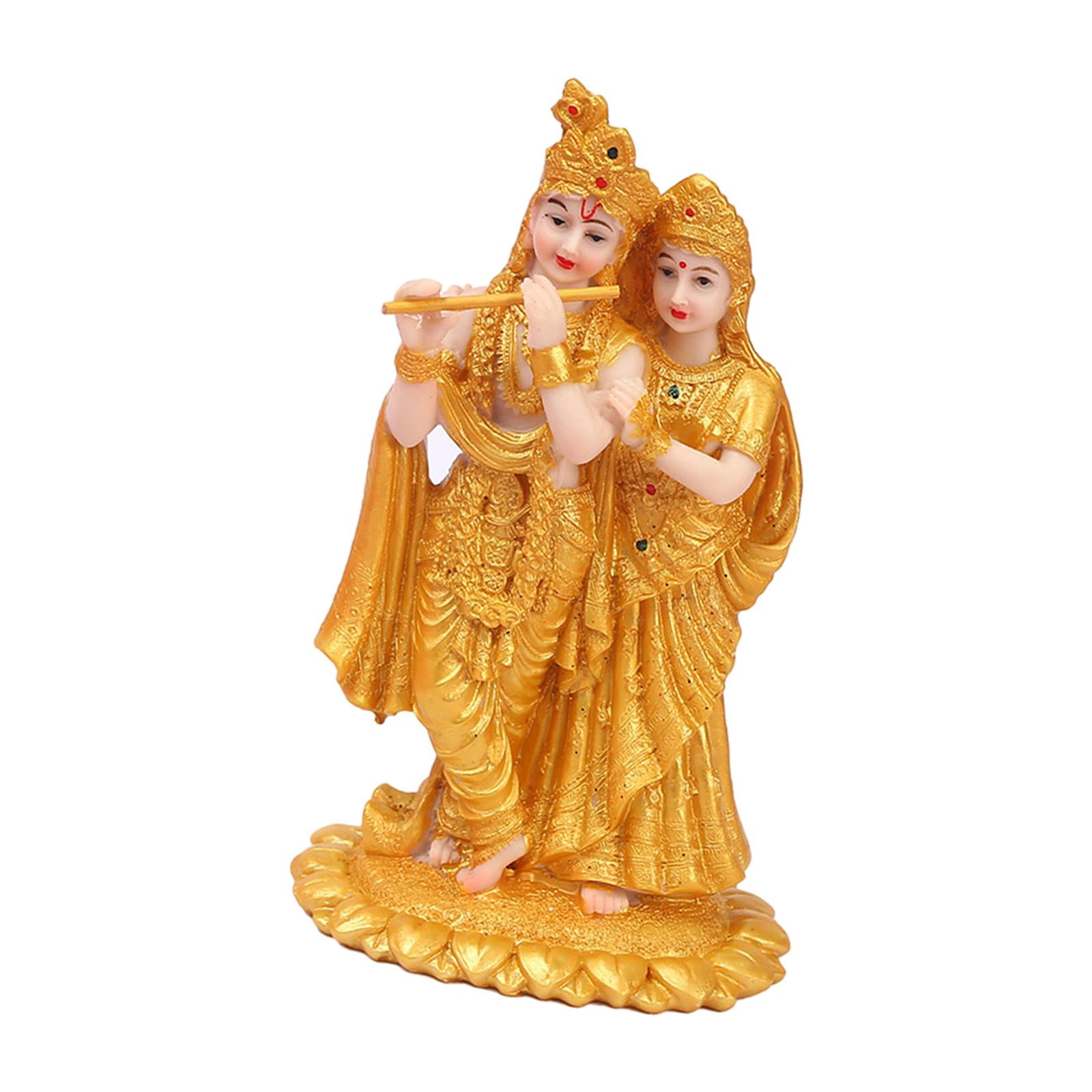 Menolana Hindu on Lotus Statue Desk Ornament Lifelike 4x3x7.4inch Altar ...