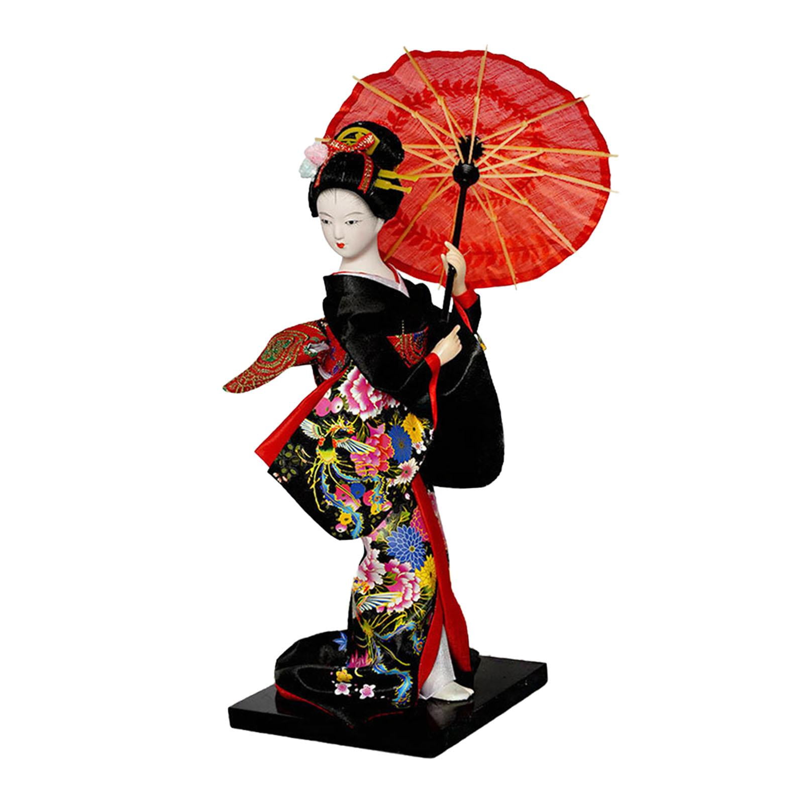 Menolana Japanese Geisha Kimono Doll Asian Geisha Collectible Figurine ...