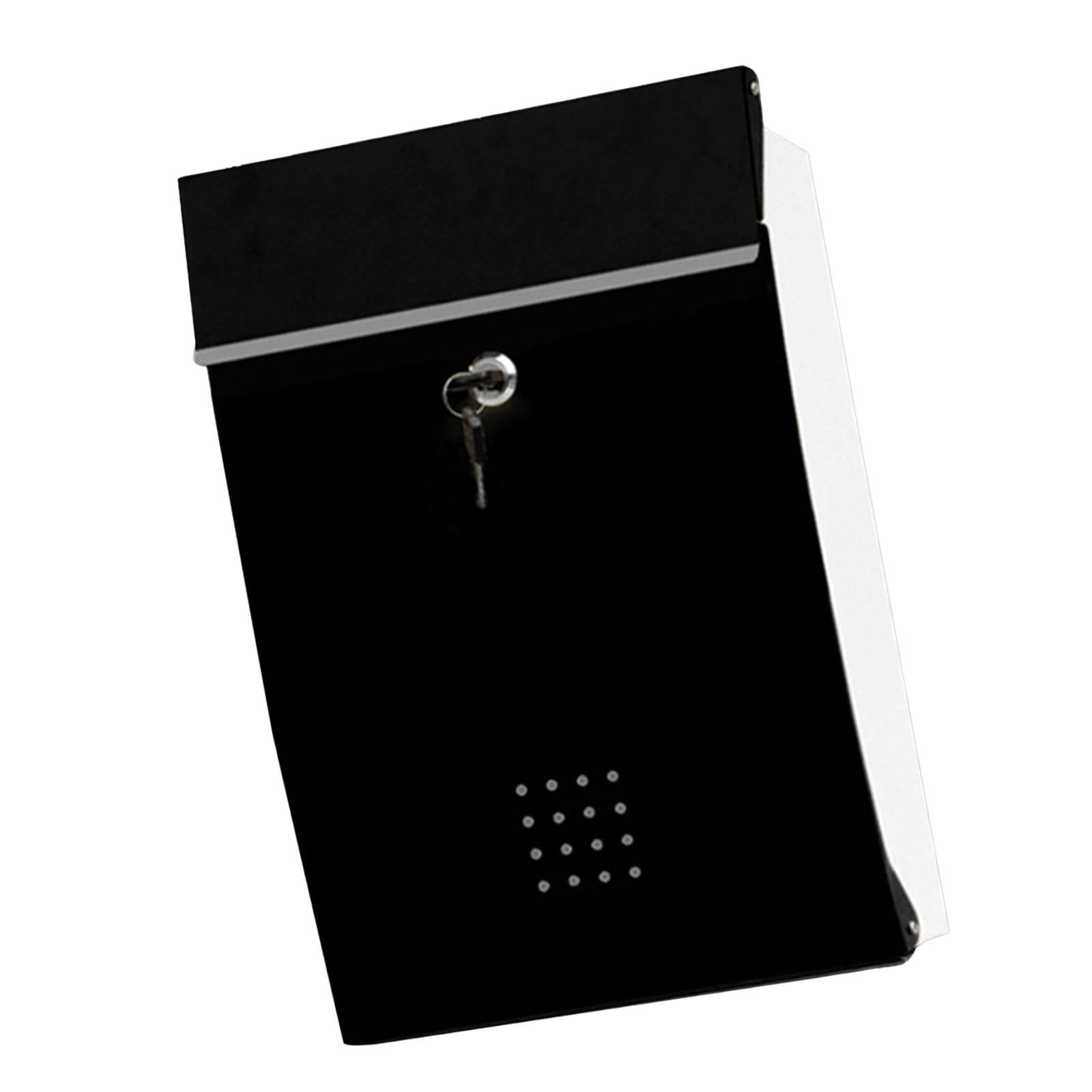 Menolana Locking Mailbox Wall Mounted Key Drop Box Large Capacity Wall ...