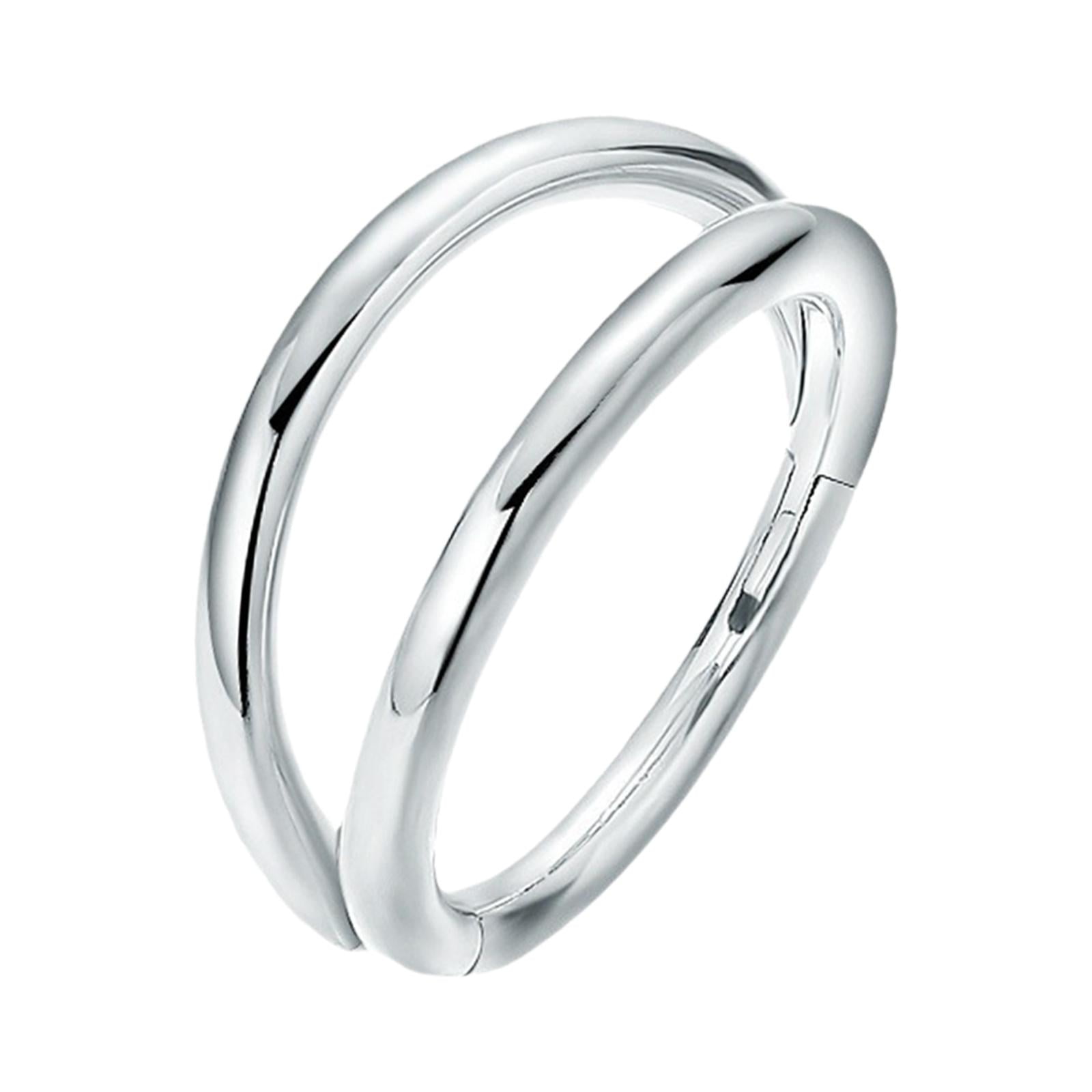 Menolana Nose Double Open Nose Stainless Steel Gifts Fashionable Hoop ...