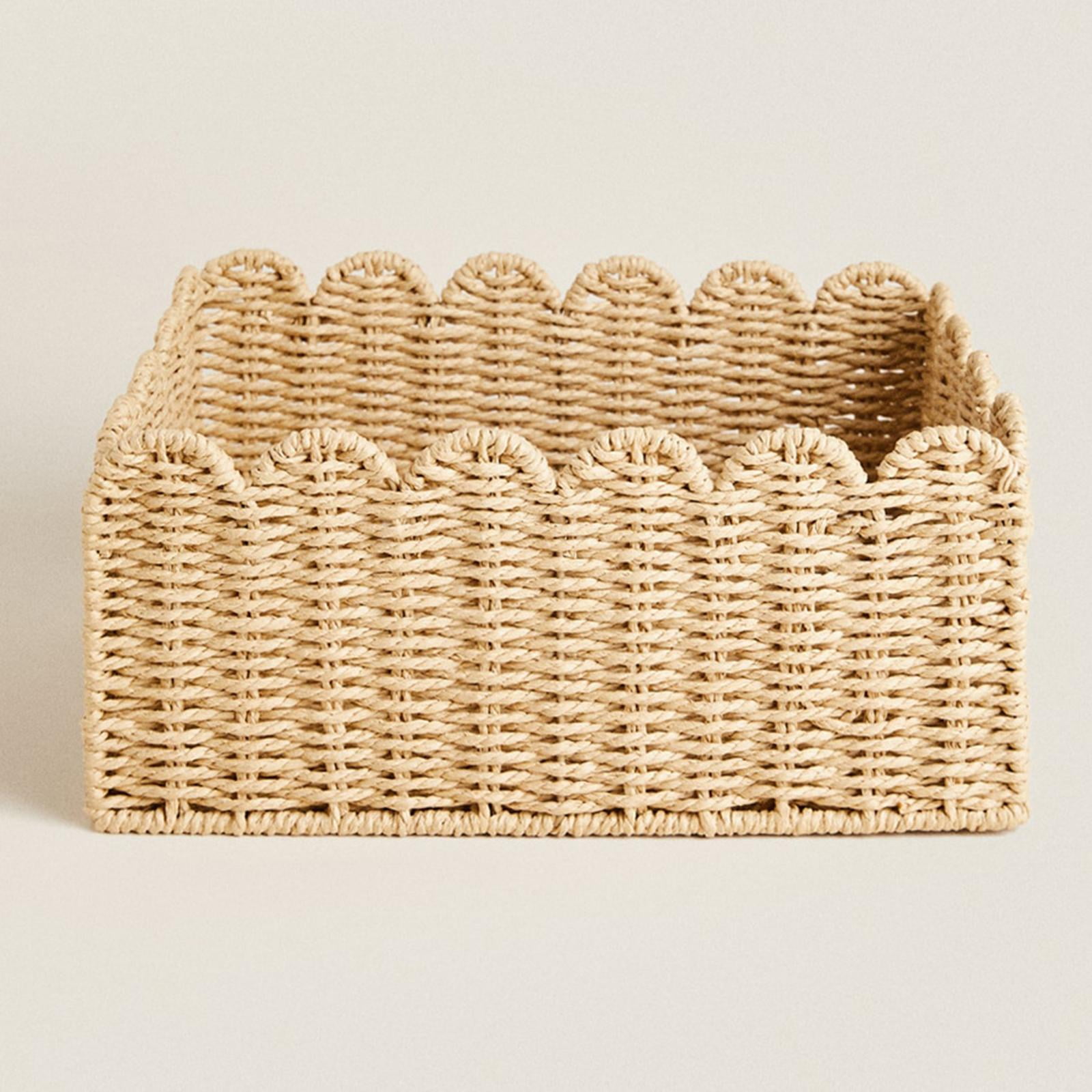 Menolana Paper Rope Storage Basket Dirty Clothes Laundry Basket Food ...