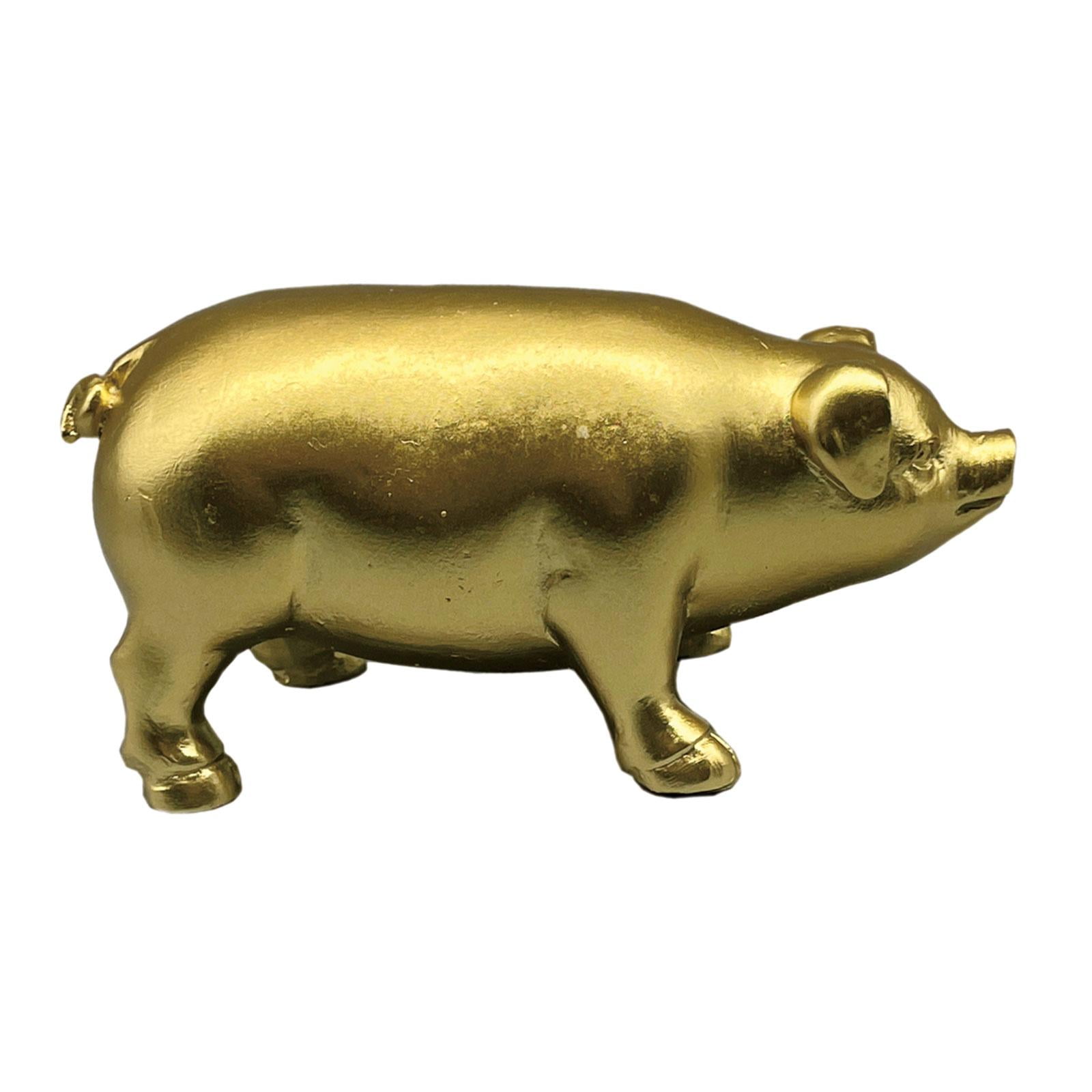 Menolana Pig Statue Animal Figurine Crafts Modern Gift Collection Small ...
