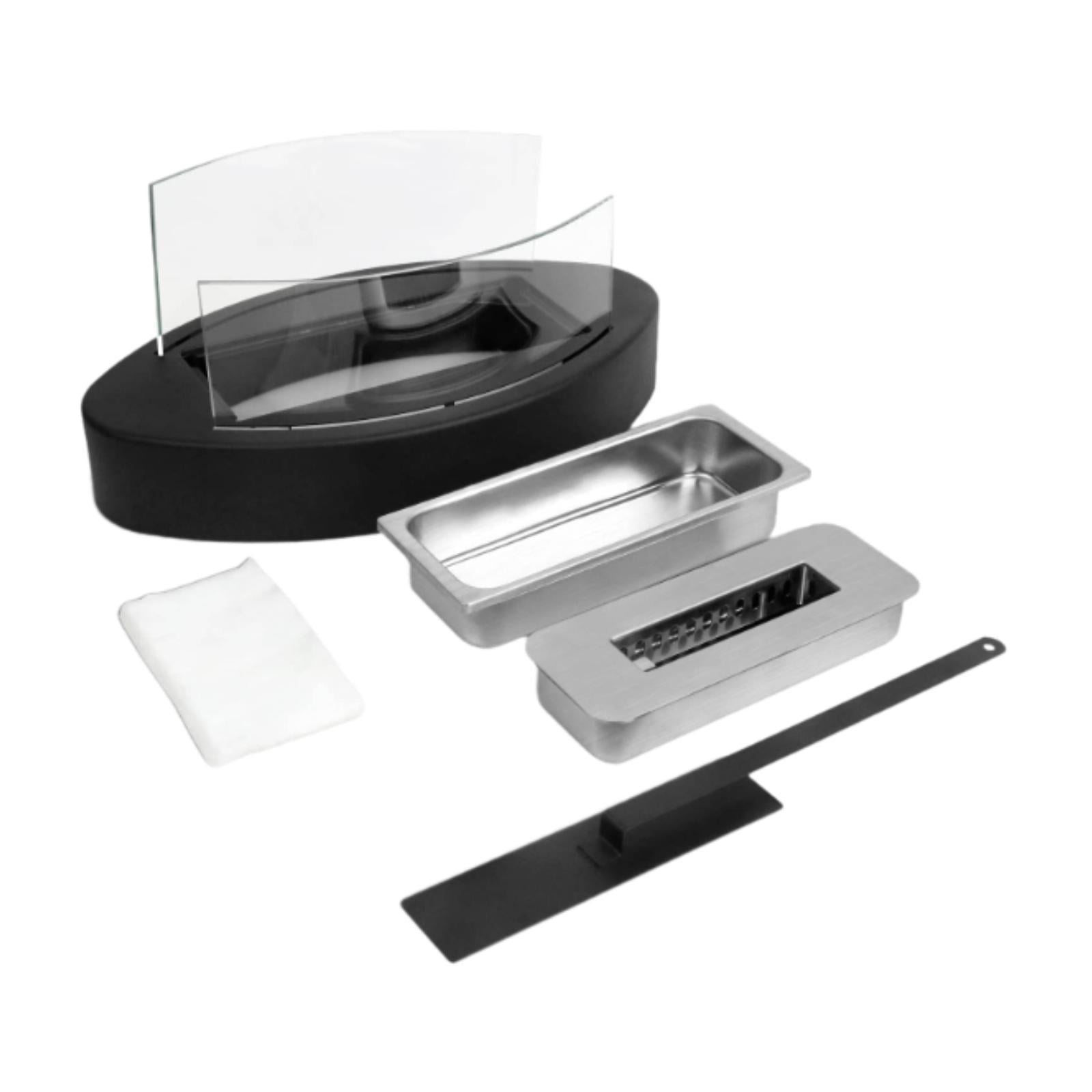 Menolana Portable Fireplace Long Burning Table Home Tabletop Fire ...