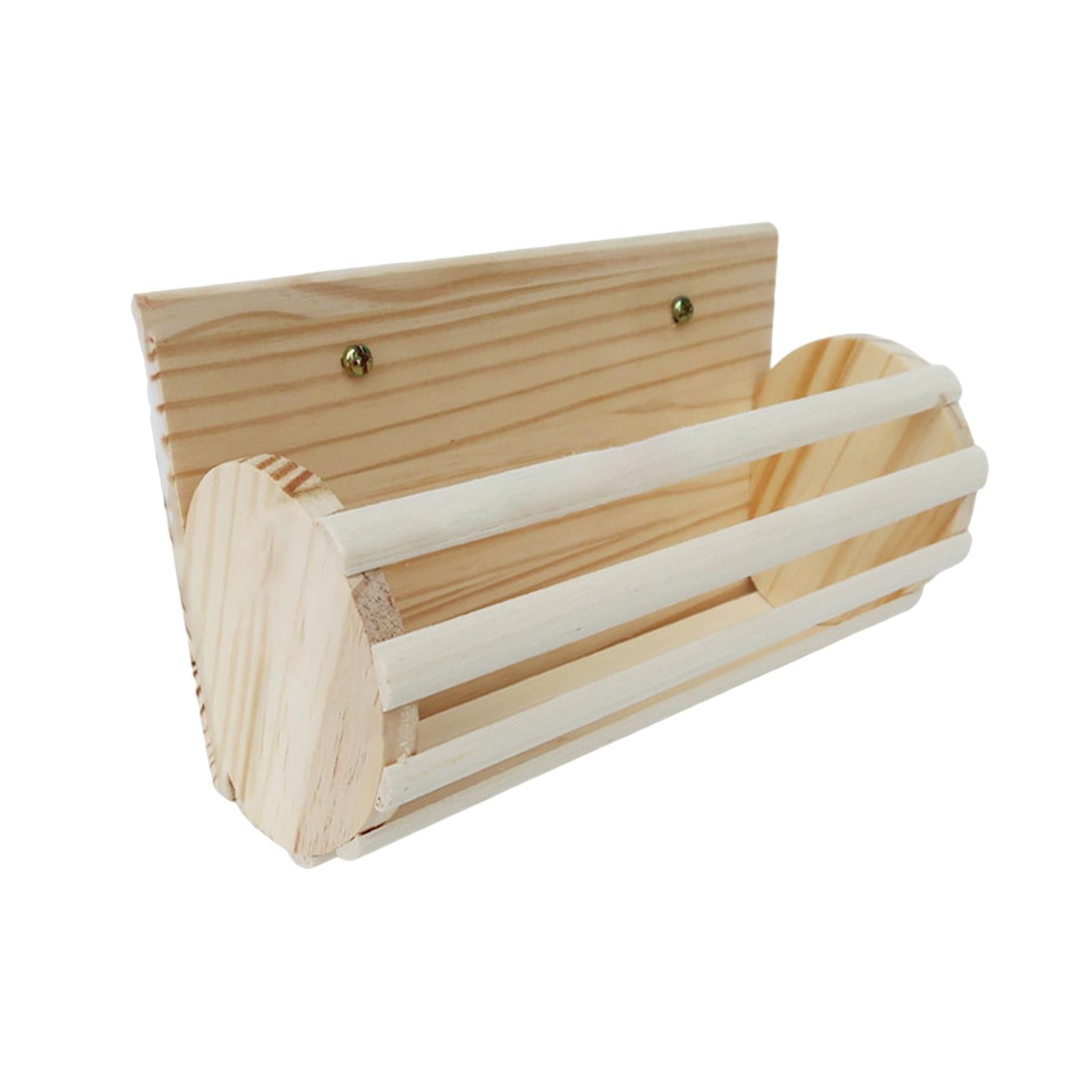 Menolana Rabbit Hay Feeder Rack Wood Grass Holder Portable Multipurpose ...