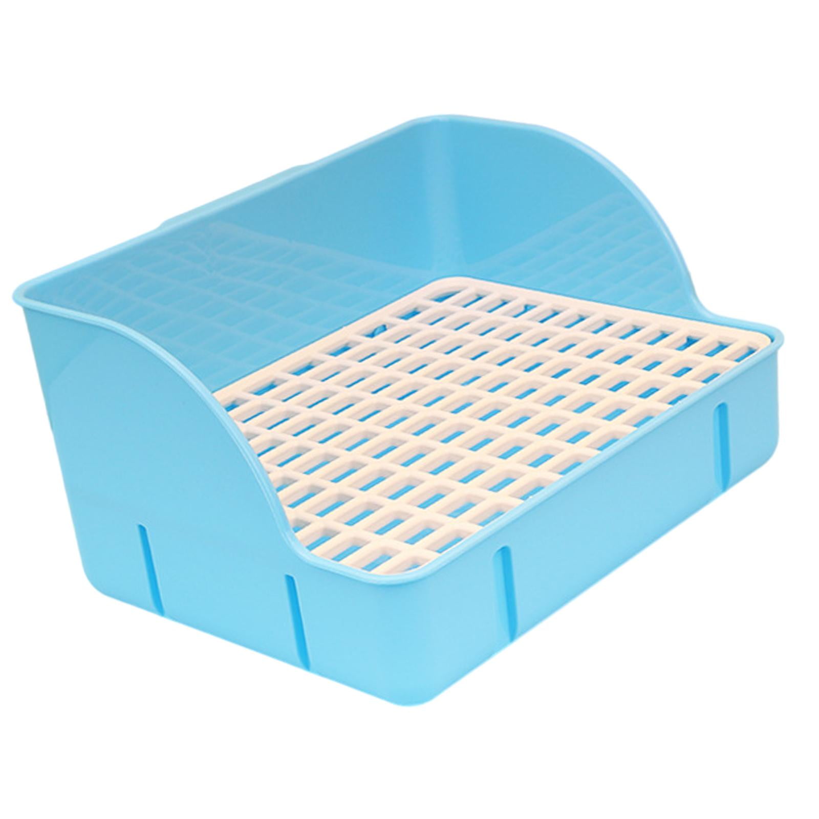 Menolana Rabbit Litter Box Corner Litter Pan 29x22x15.5cm Potty Trainer ...