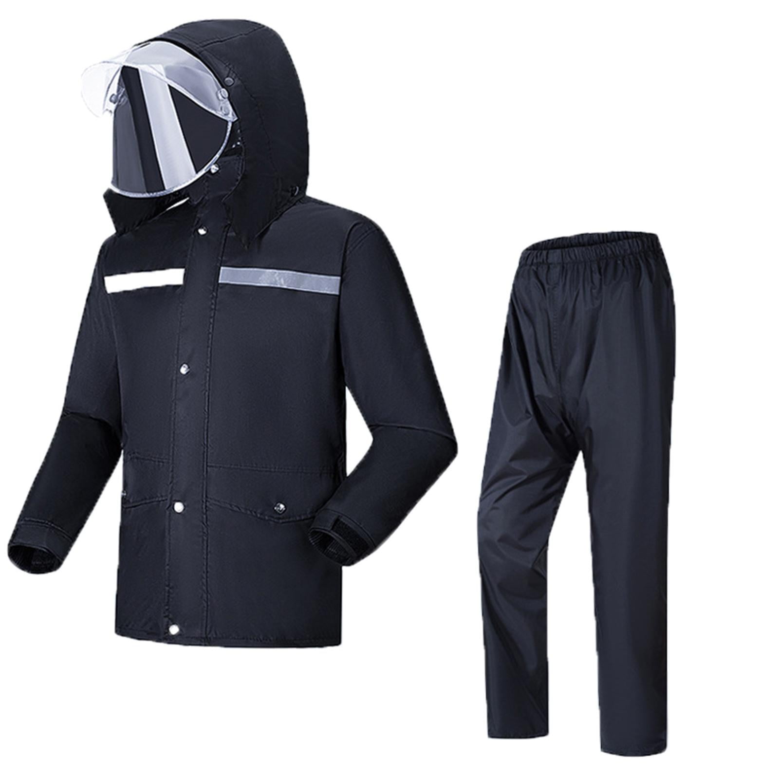 Menolana Rain Suit with Face Cover Rainproof Full Body Rainsuit Rain ...