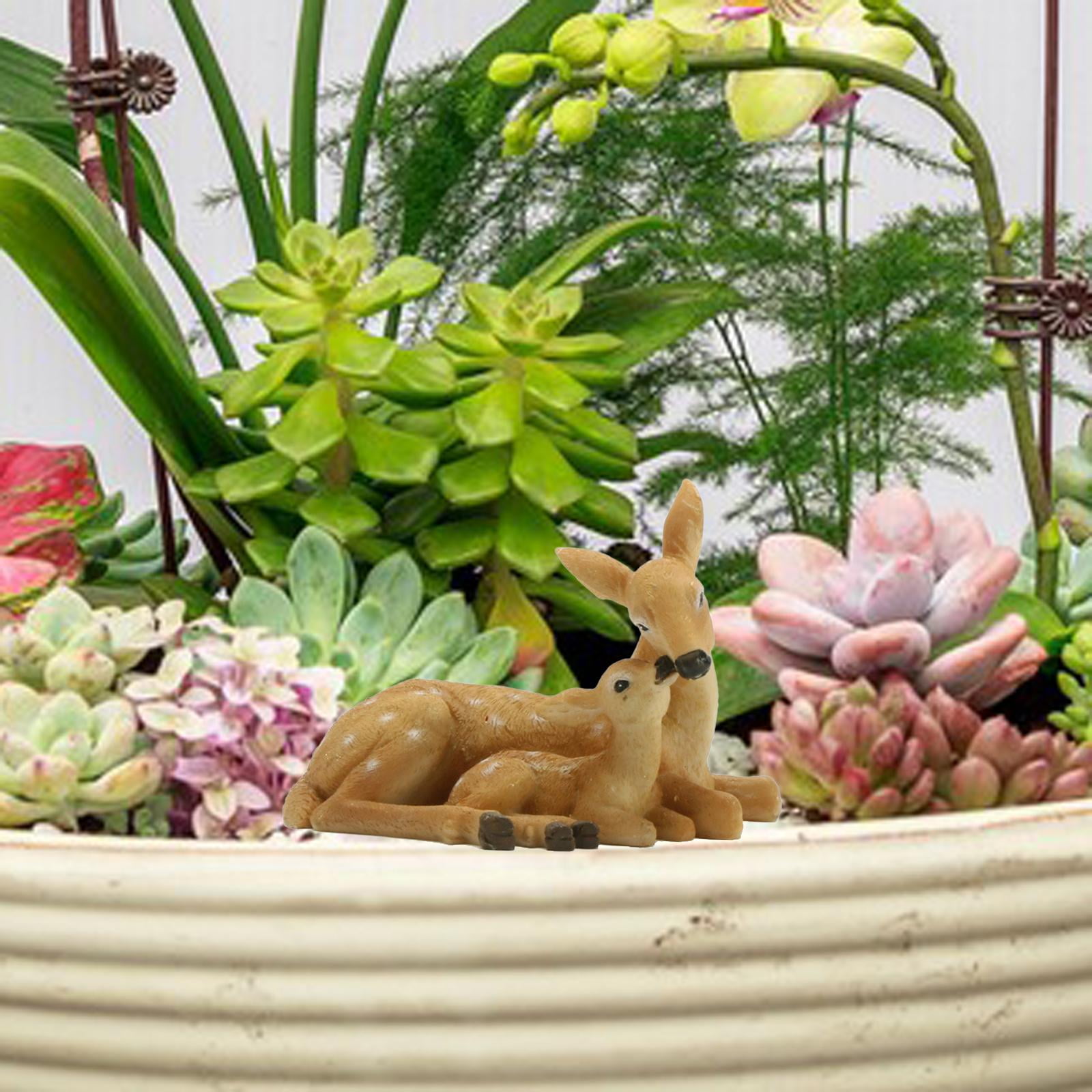 Menolana Resin Sika Deer Statue Ornament Deer Sculpture Chinese Spotted ...
