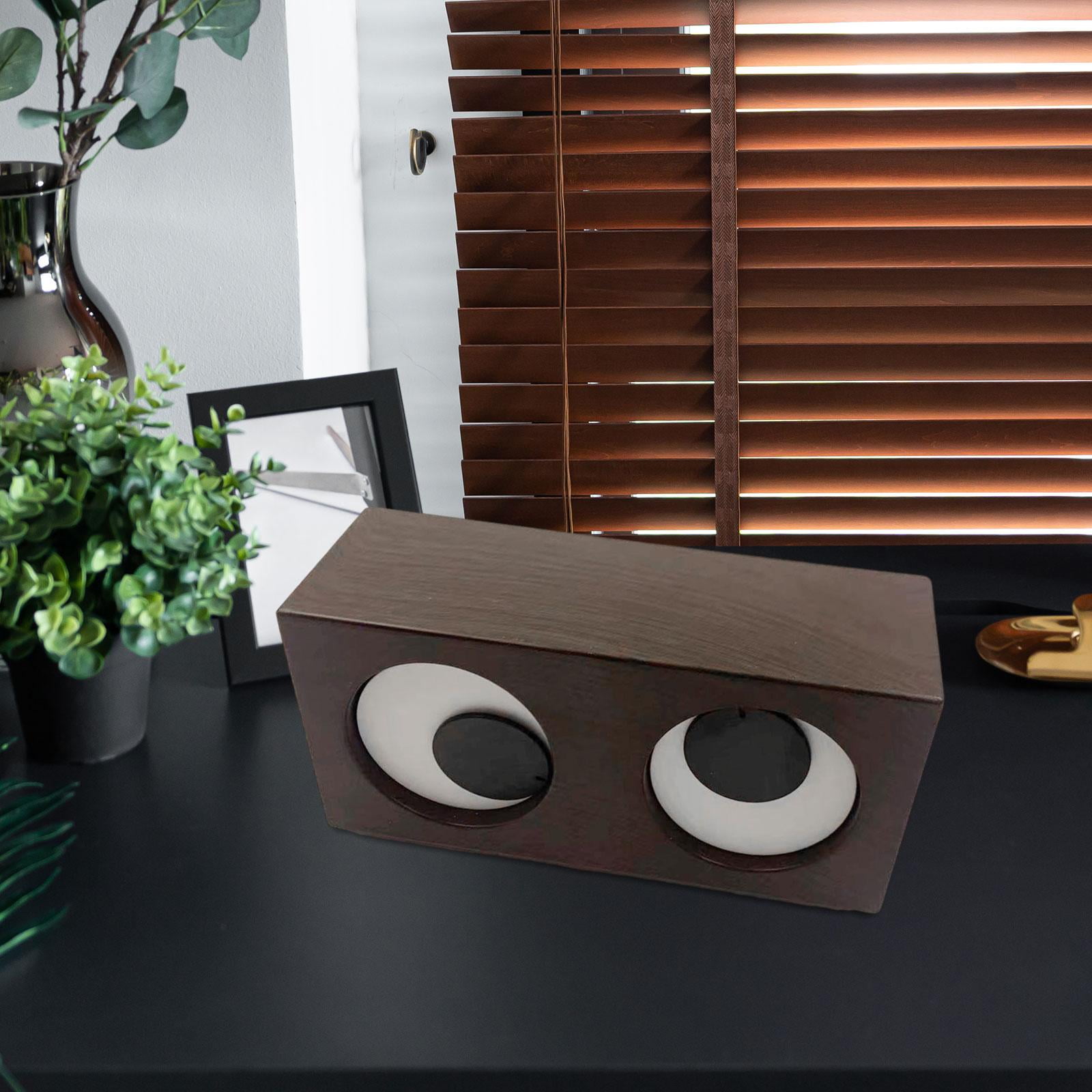 Menolana Rotating Eyes Clock Big Eyes Clock Desktop Bedside Tables Time ...