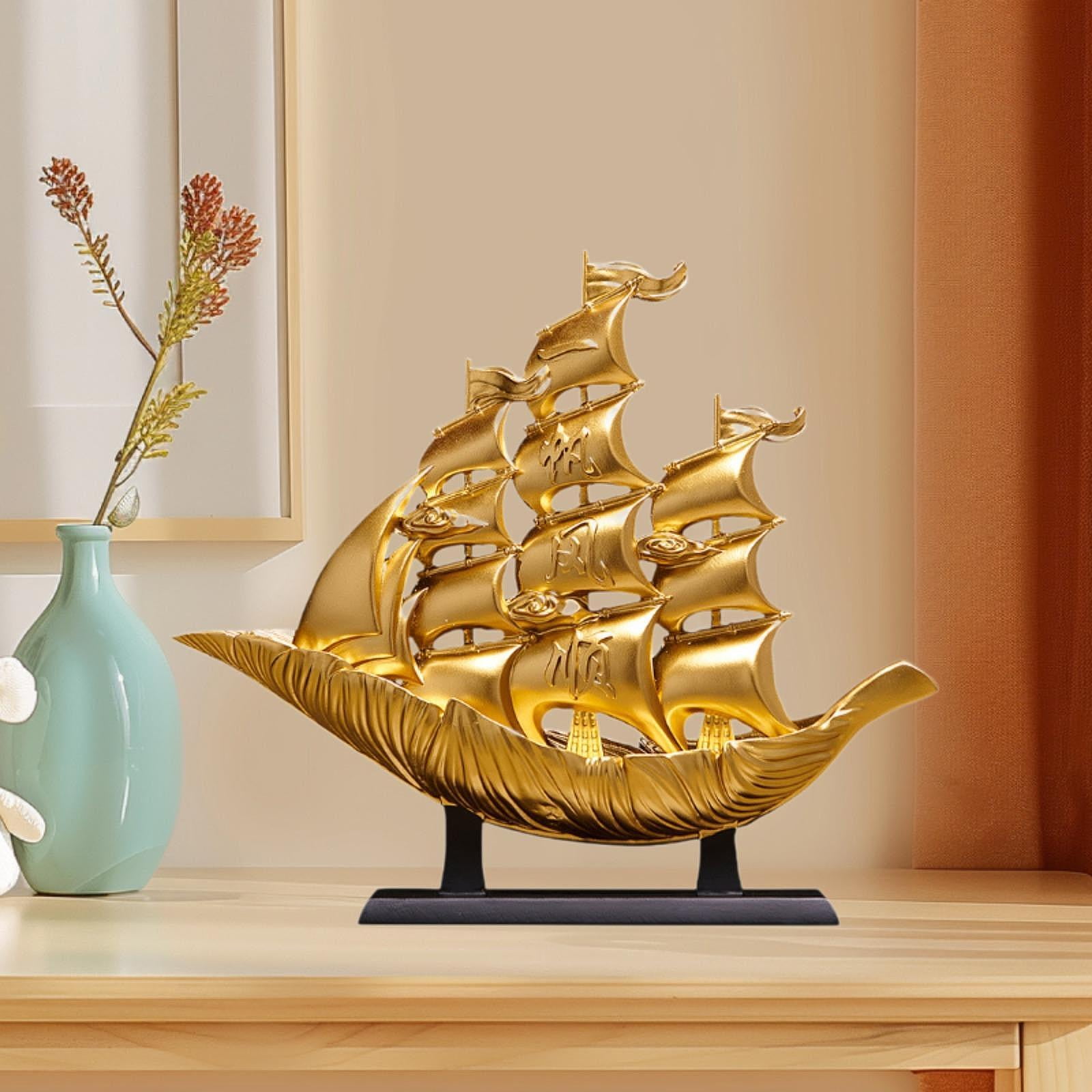 Menolana Sailing Boat Decor Sailing Ship Model Bookshelf Collection ...