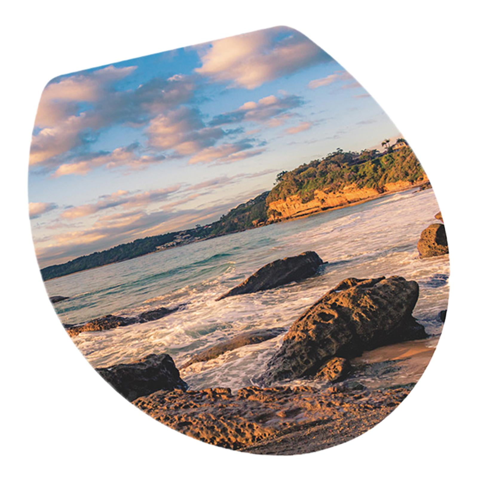 Menolana Toilet Sticker Toilet Seat Cover Decal Bathroom Wall Sticker ...