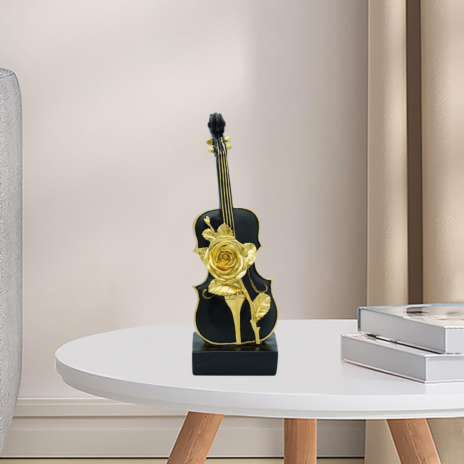 Menolana Violin Statue Decor Violin Figurine Desk Decoration Ornament ...