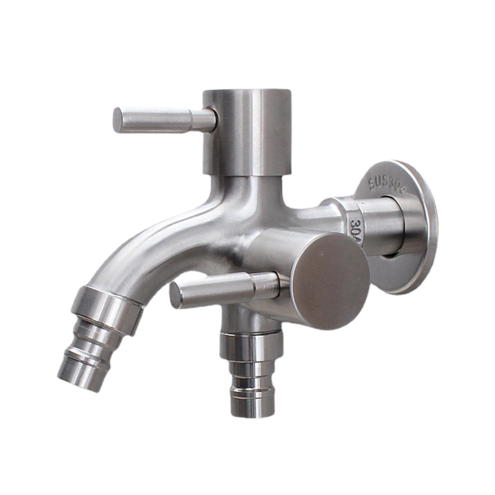 Menolana Washing Machine Faucet Replacement Stainless Steel Double ...