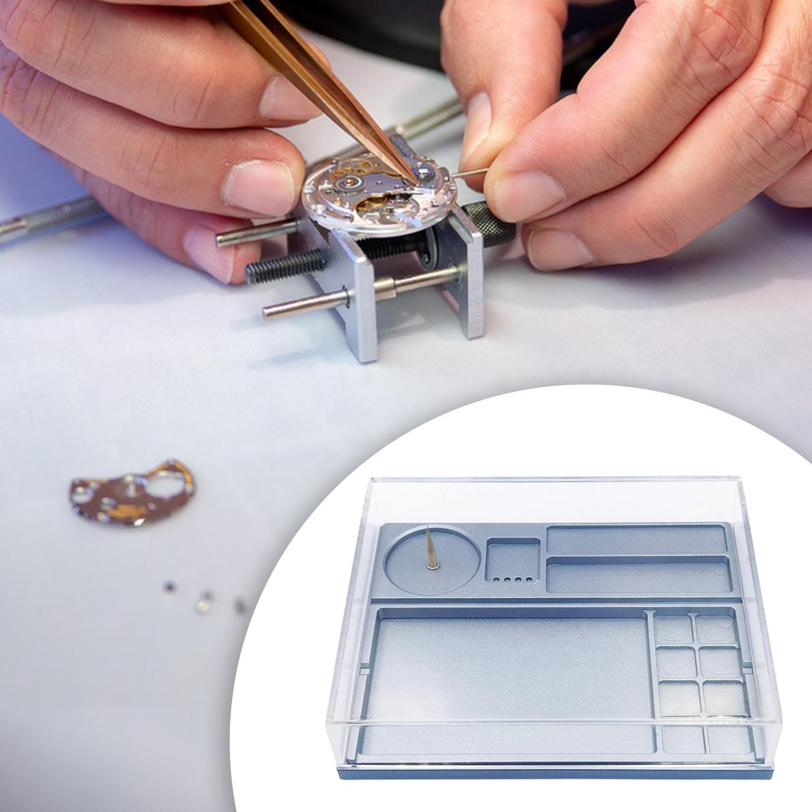 Menolana Watch Parts Storage Box Watch Movement Tray Professional Watch ...